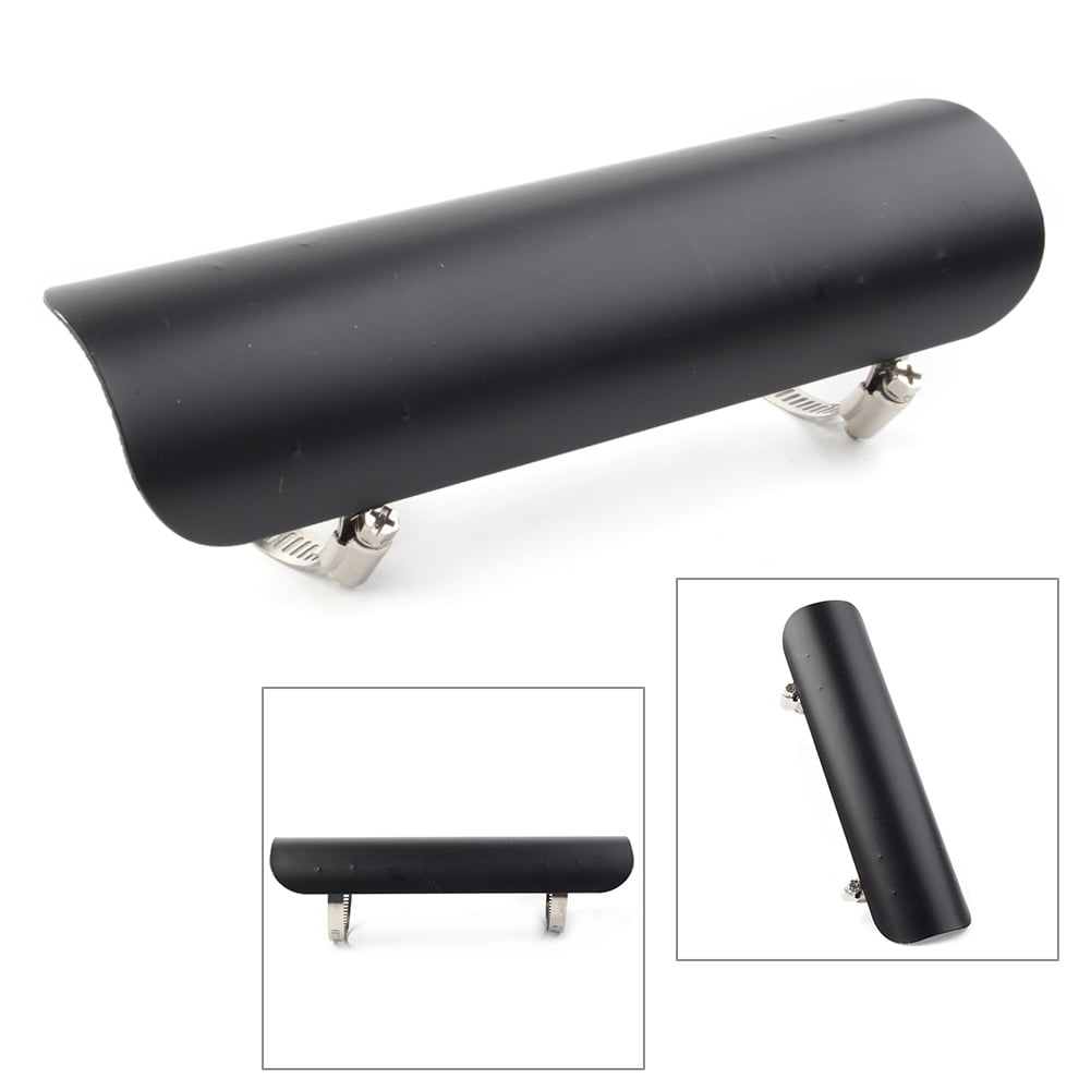 BFY Motorcycle Curved Exhaust Muffler Pipe Heat Shield Cover Guard ...