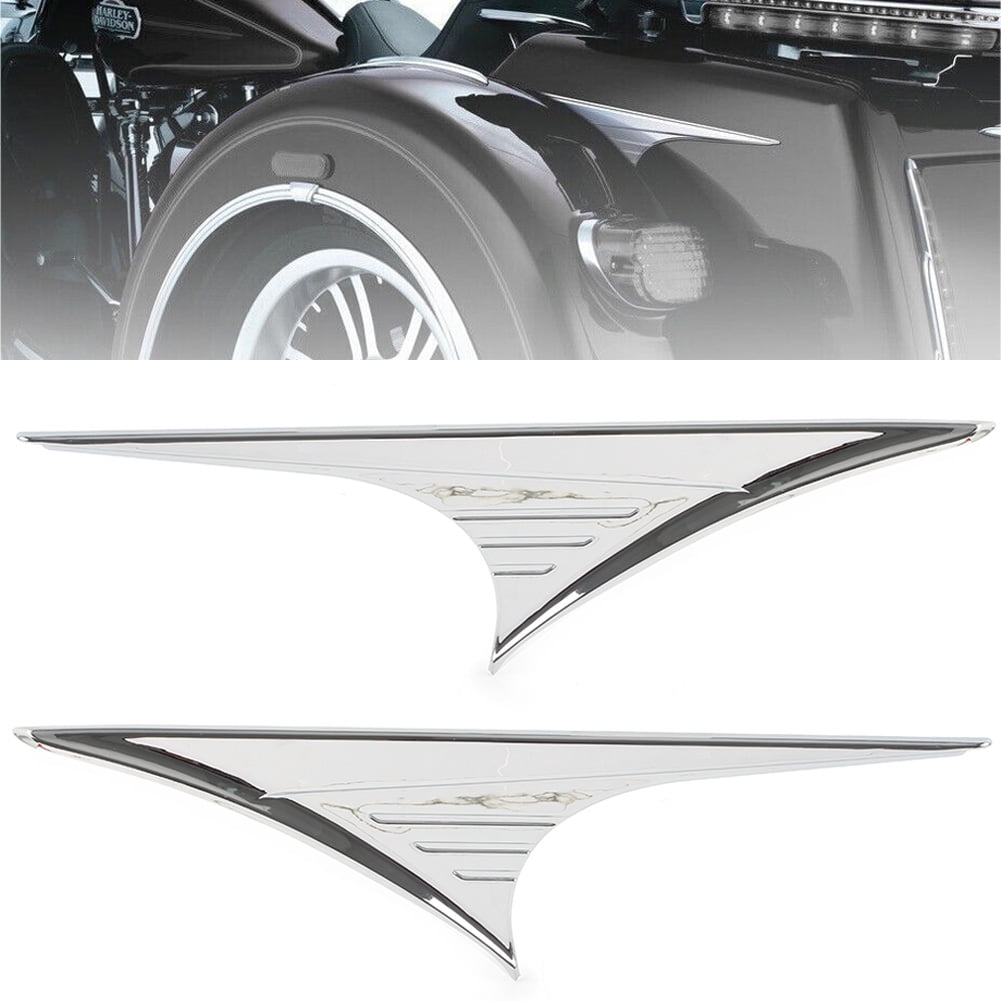 BFY Motorcycle Rear Trunk Side Accents Trim for Harley Tri Glide Ultra ...