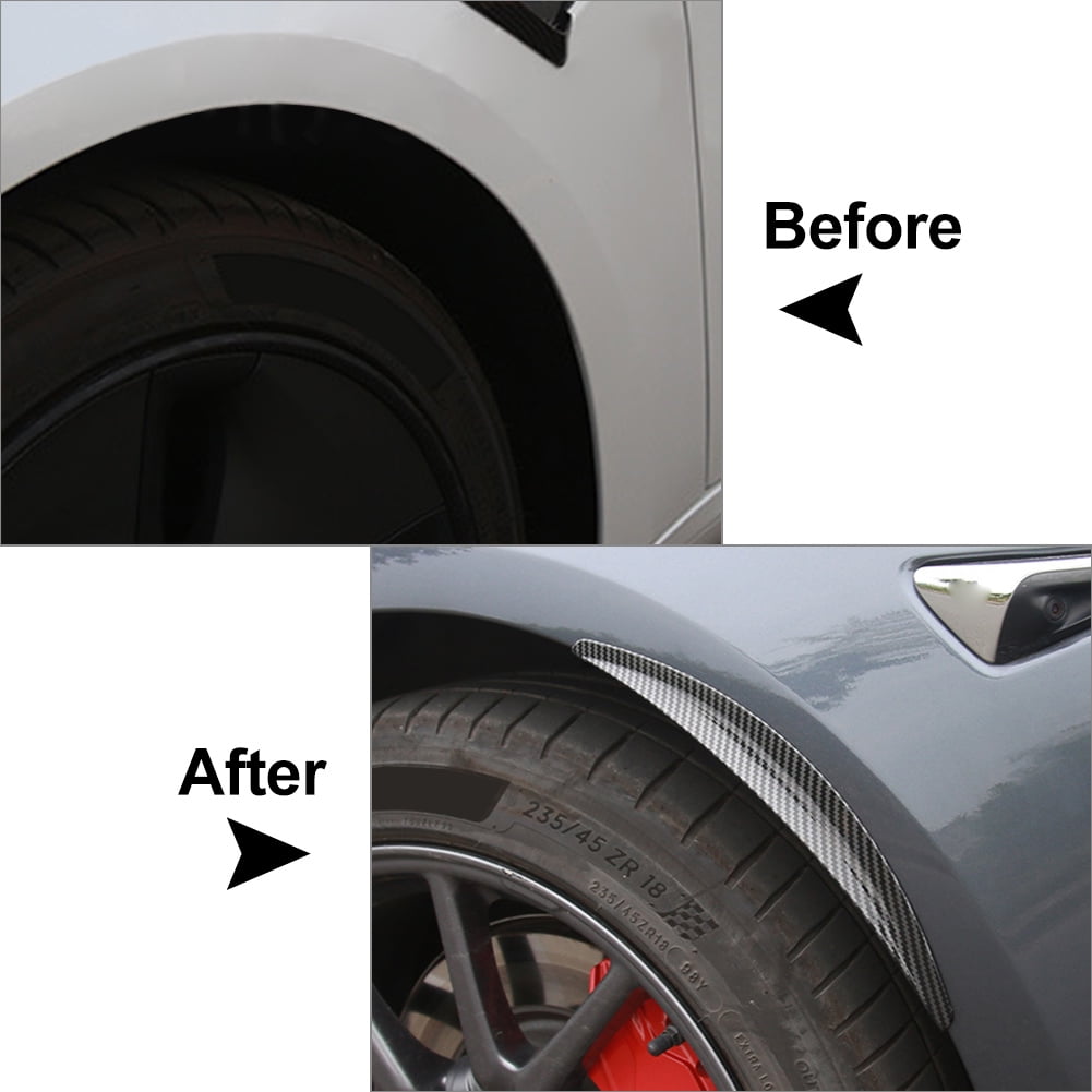 BFY for Tesla Model 3 17-21 Wheel Eyebrow Arch Trim Side Fender Flare ...