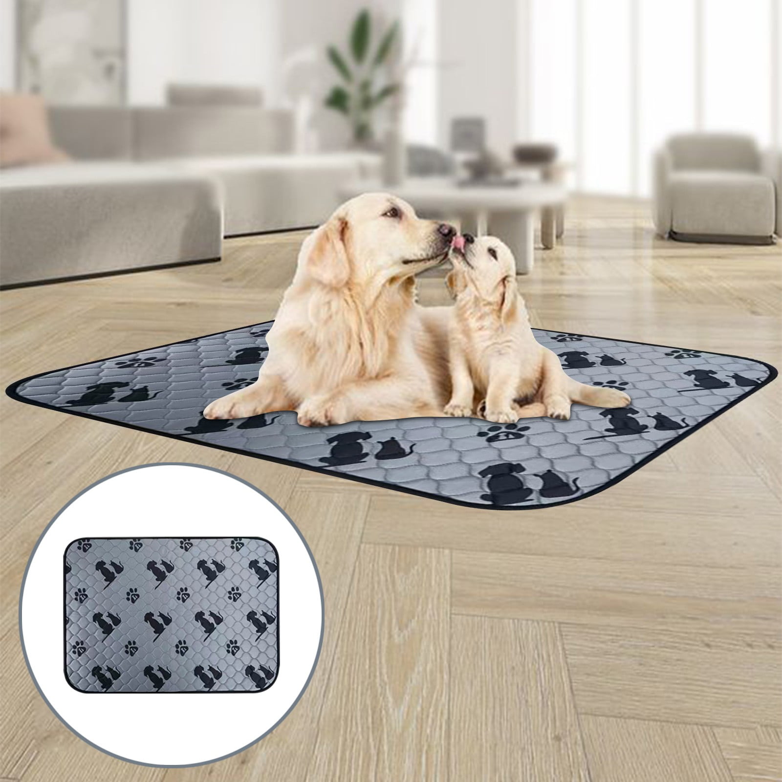 BFYSFBAIG Pet Bed Mat Can Be Washed Dog And Cat Pattern Mat Reusable ...