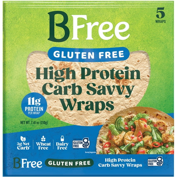 BFree Foods, Gluten Free Keto High Protein Carb Friendly Tortilla Wraps ...