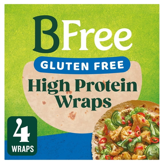 BFree Gluten Free High Protein Wraps 4 x 42g (168g), Imported from ...