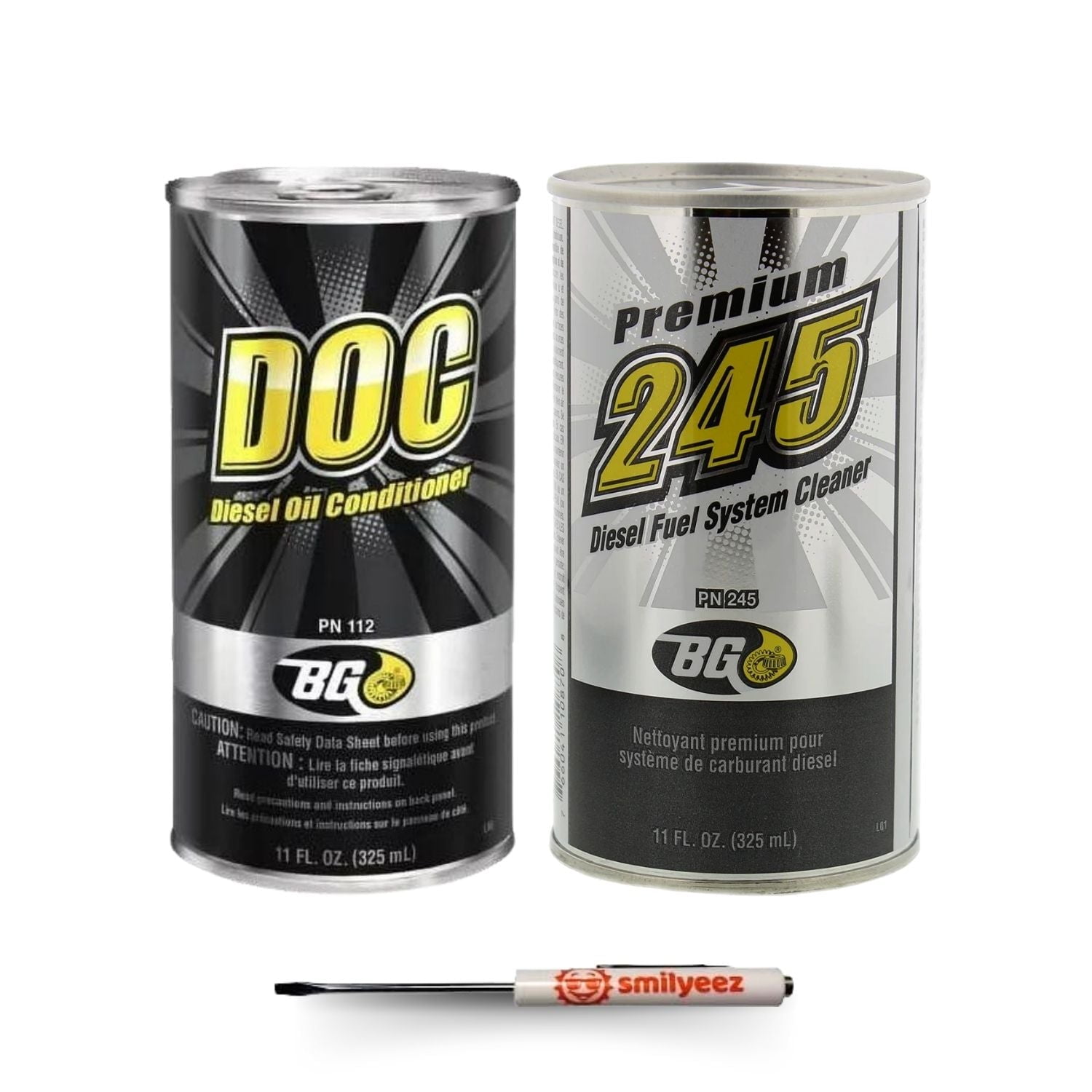 BG 245 Premium Diesel Fuel System Cleaner and BG DOC Diesel Oil ...