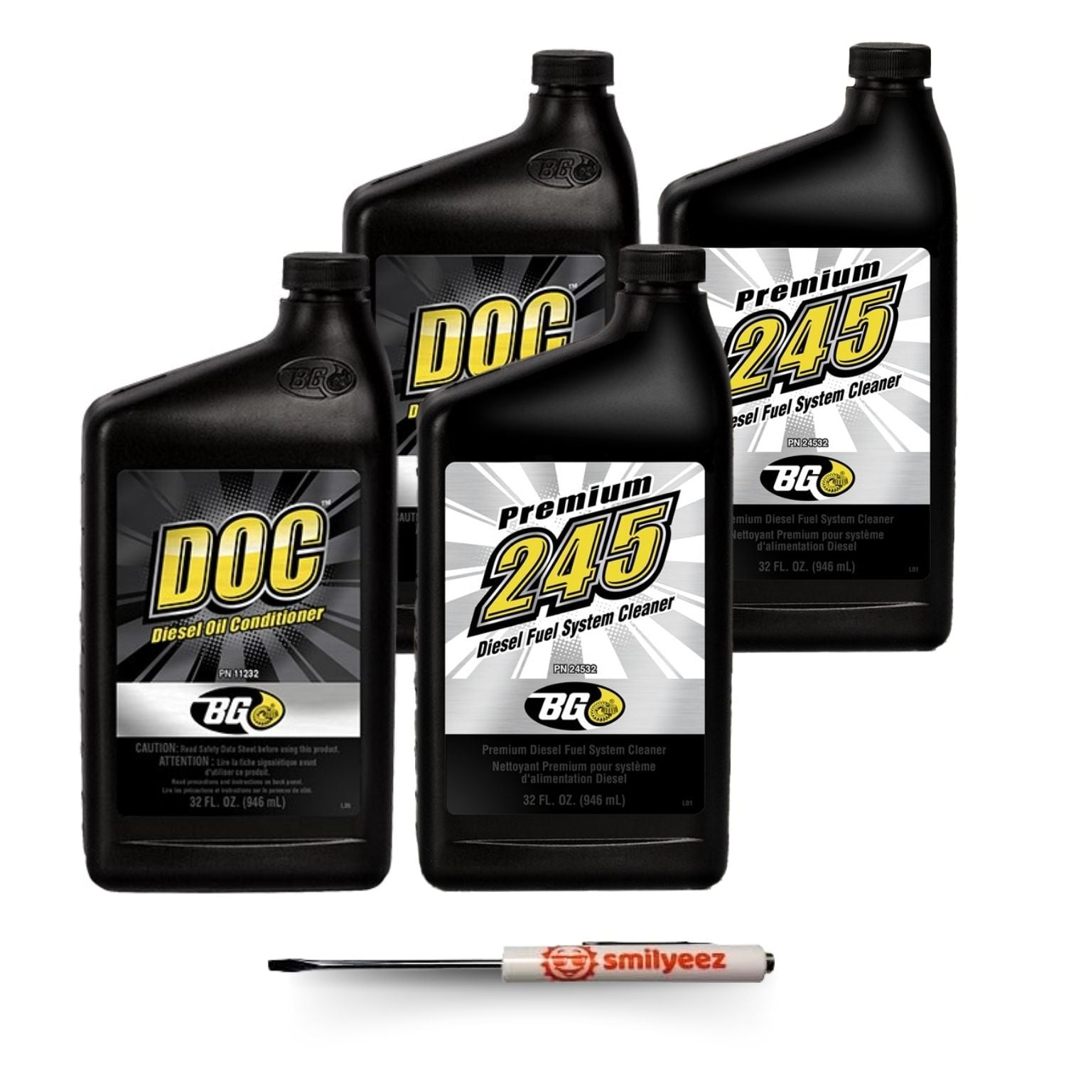 BG 245 Premium Diesel Fuel System Cleaner and BG DOC Diesel Oil ...
