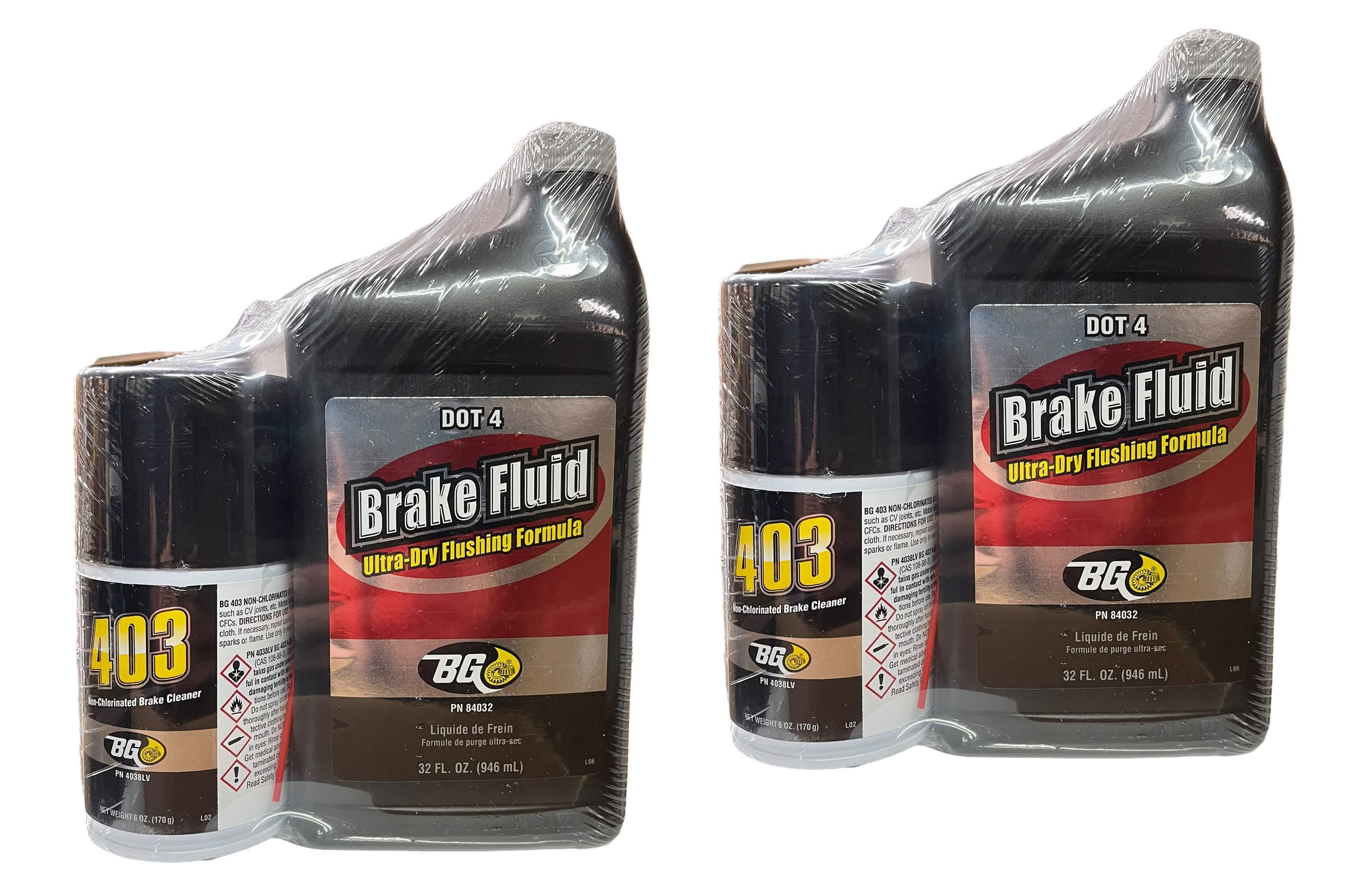 BG Brake Fluid Brake Cleaner Kit PN K8830CC (2) - Walmart.com