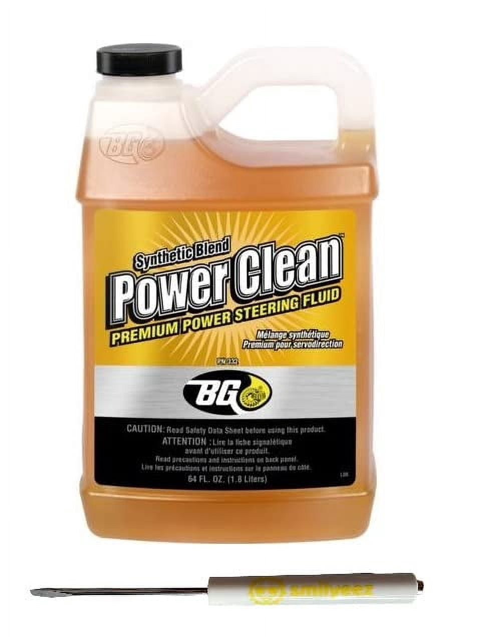 BG Power Clean Synthetic Blend Premium Power Steering Fluid PN 332 with ...