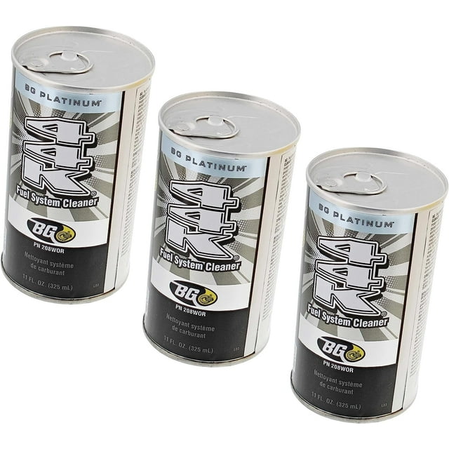 BG 44K Fuel System Cleaner Additive for Gasoline Vehicles, 11oz, 3 Cans ...
