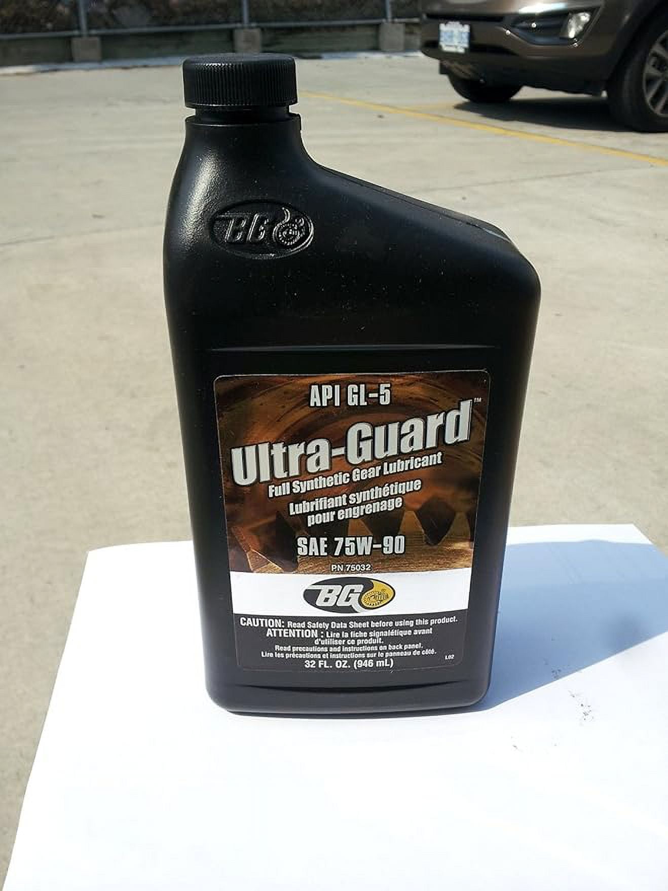 BG Ultra-Guard 75W-90 Full Synthetic GL-5 Gear Lubricant Bottle, 32 fl ...