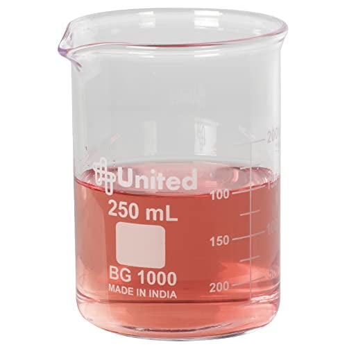 BG1000-250 Borosilicate Laboratory Grade Glass Beakers, Griffin Low ...