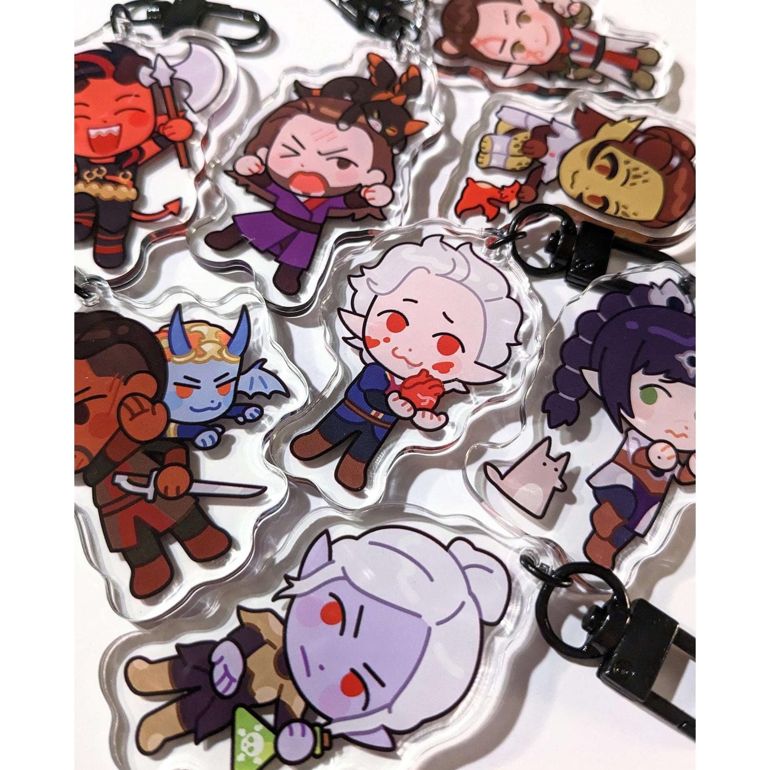 BG3 Companions Acrylic Charms (1 keychain) - Walmart.com