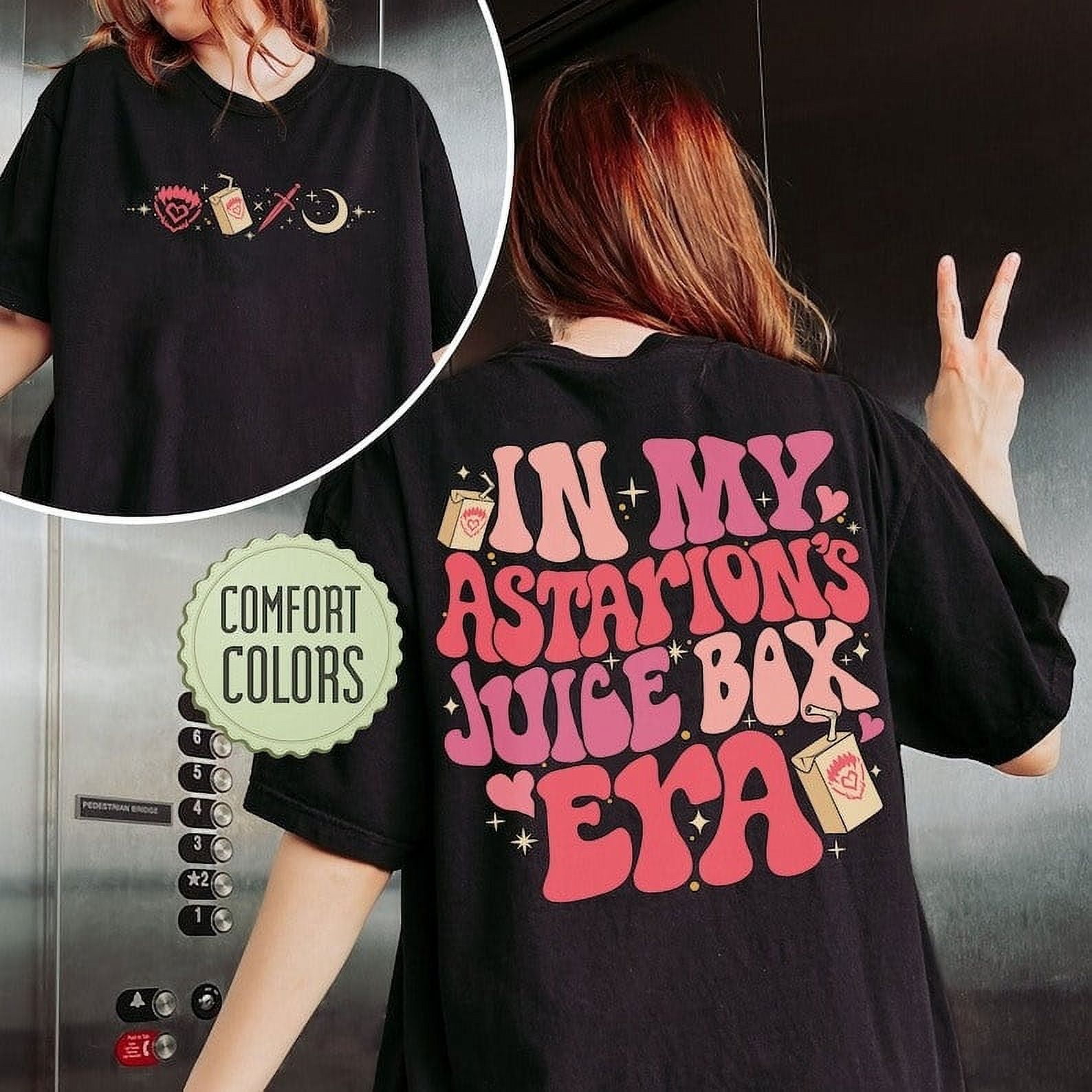 BG3 Fan Astarion Juice Box Era Comfort Colors Unisex Tee 2side Game ...