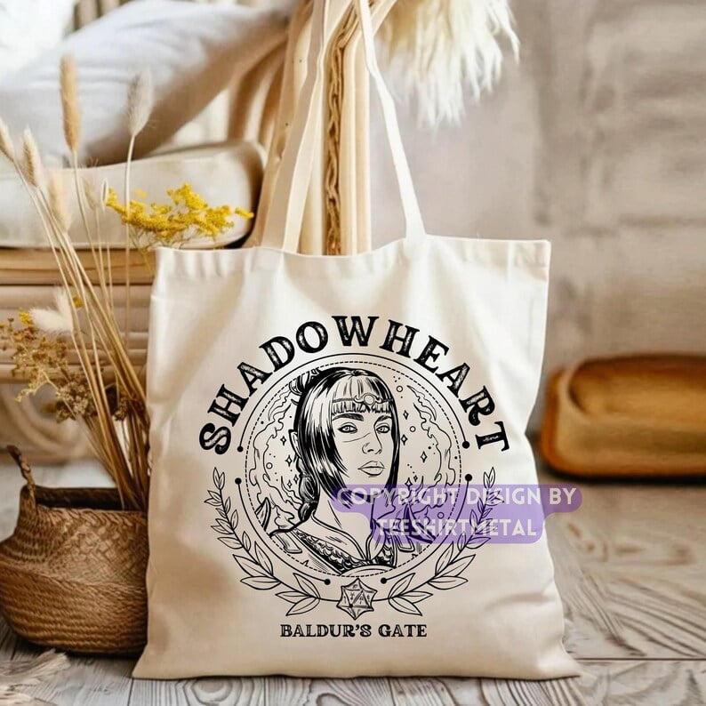 BG3 Shadowheart tote bag, Baldurs Gate 3 Tote Bag, shadowheart gift ...