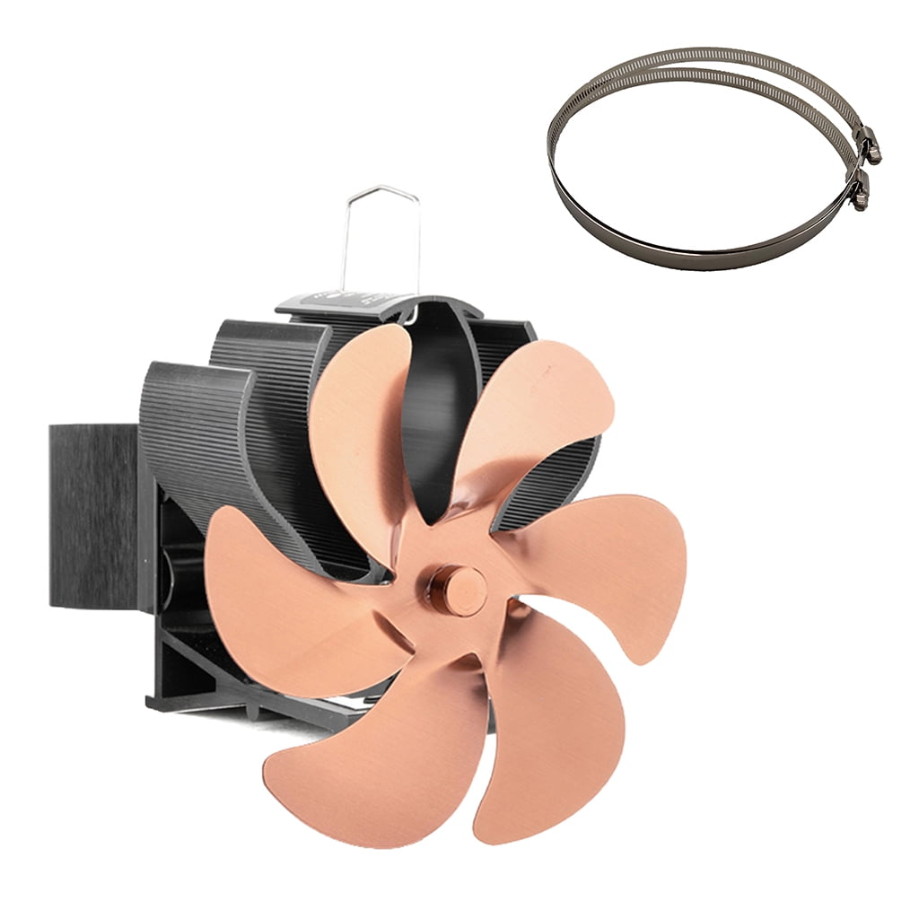 BG606 Stove Fan 6 Blades Heat Powered Fan Quiet Efficient for Wood ...
