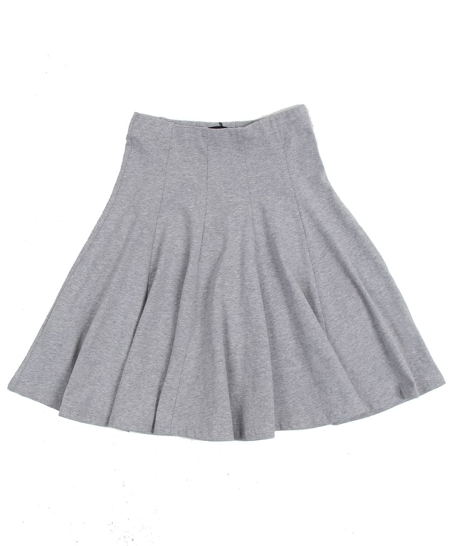BGDK Girls Uniform Cotton Pleated Panel Skirt BK1602 light heather 7 ...