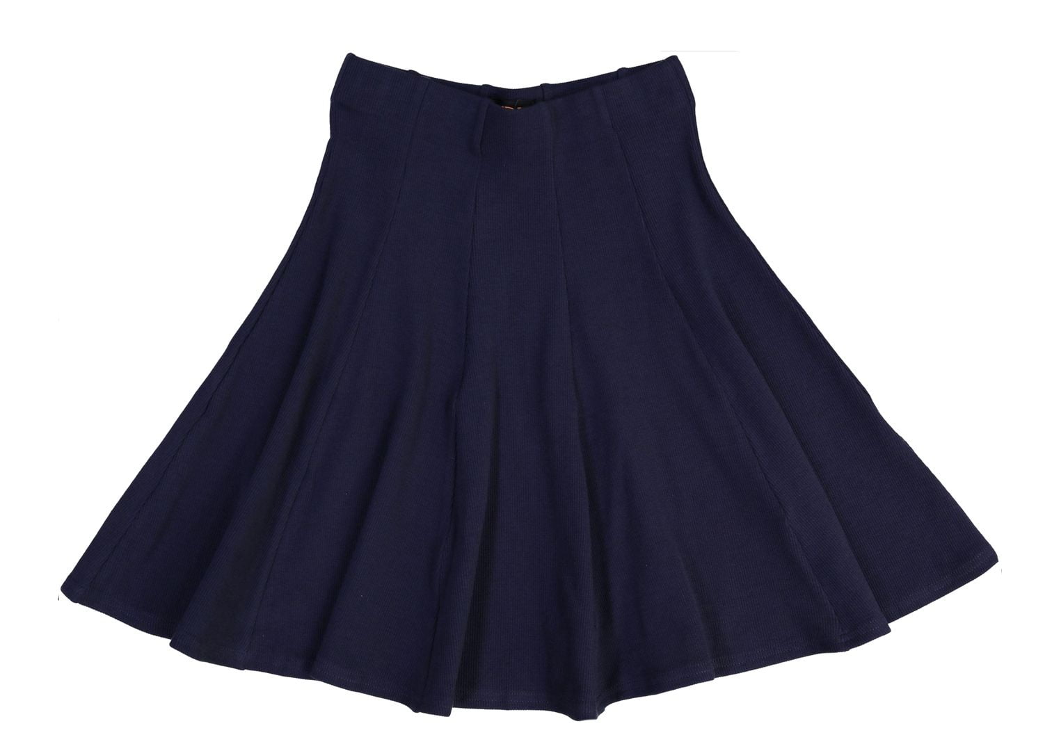 BGDK Girls Uniform Ribbed Cotton Panel Skirt - BK-1610 navy 8 - Walmart.com