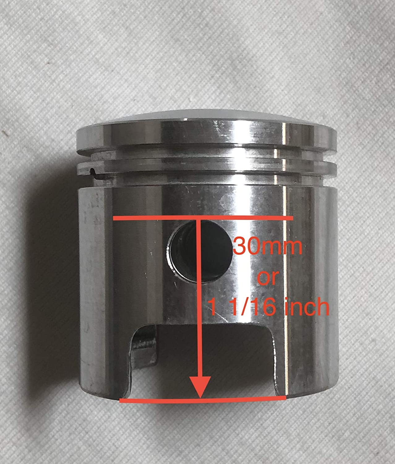 BGF 66/80cc 47mm bore Piston With RING HIGH Hole 1 1/16" or 30mm for ...