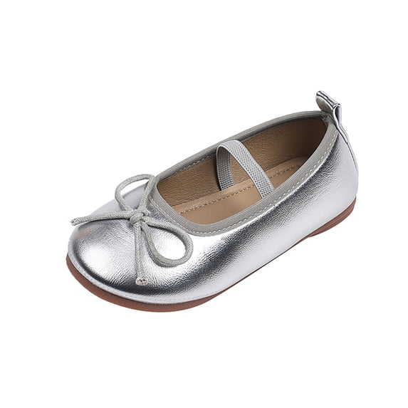 BGFIPAJG Kids' Bow Knot Ballet Flats, Girls' Soft-Sole Casual Shoes ...
