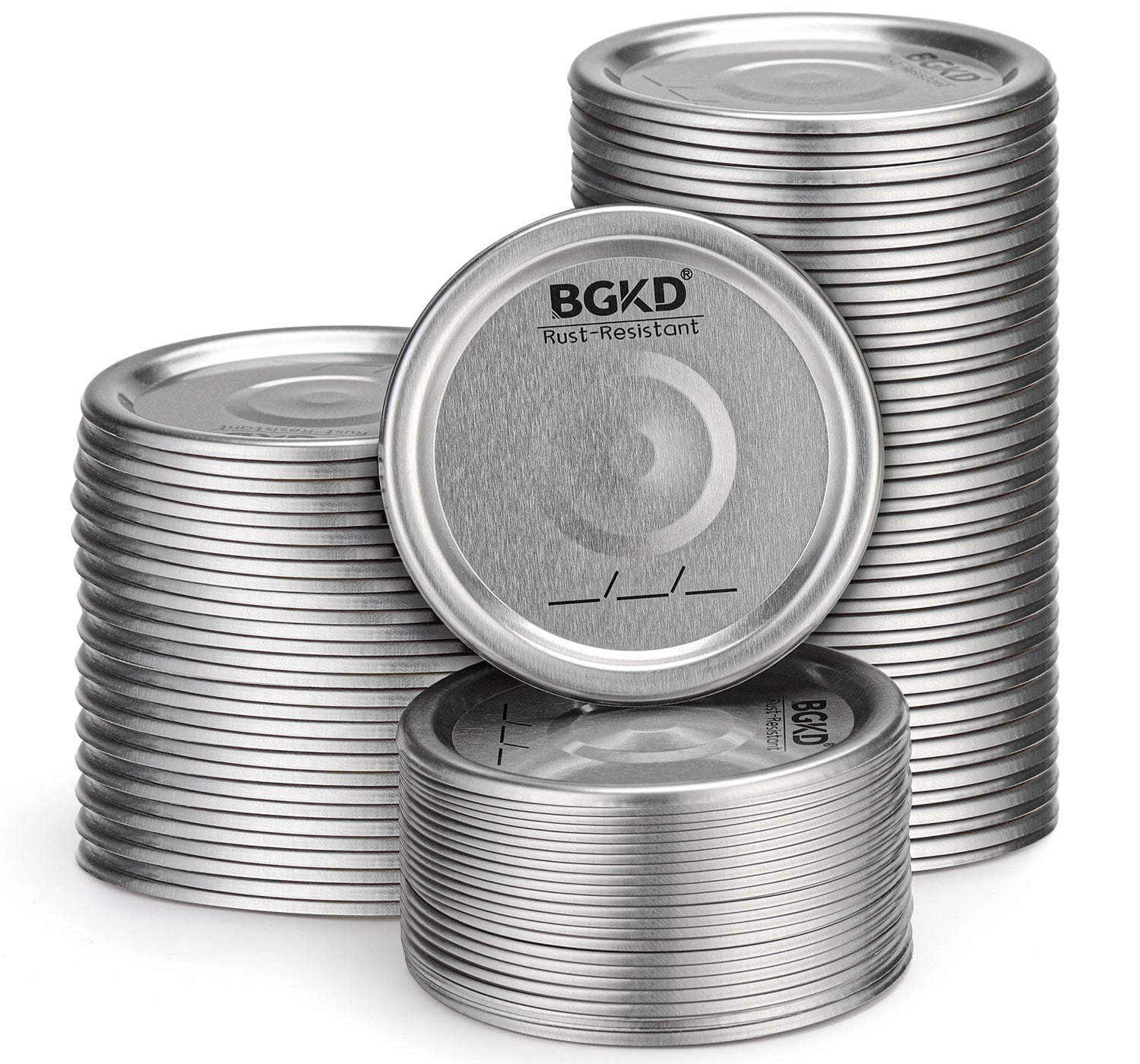 BGKD 100PCS Rust Proof Regular Mouth Canning Lids - Mason Jar Lids ...