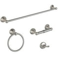 BGL 4-Piece Bathroom Hardware Set with Adjustable Towel Bar, Wall ...