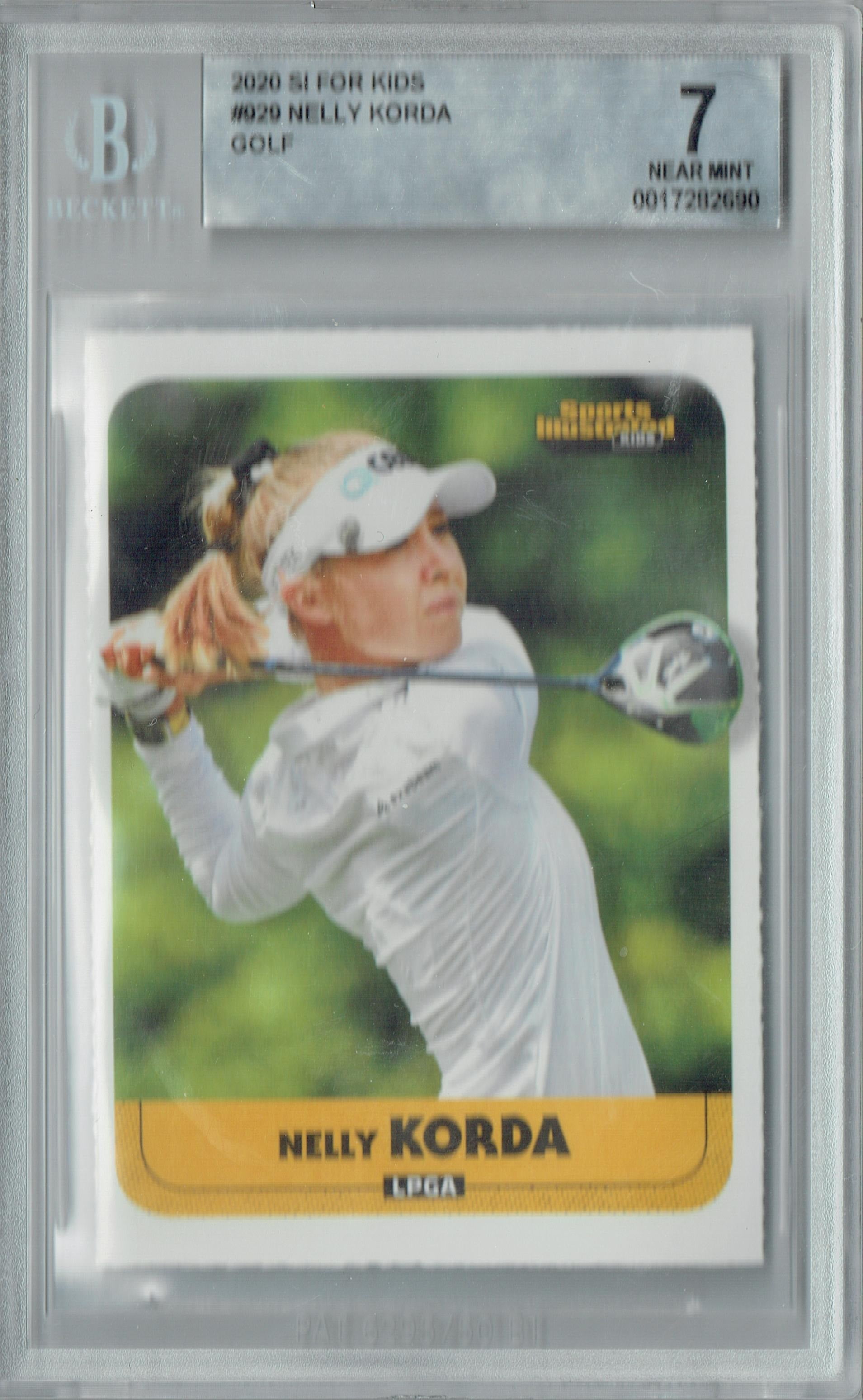 $ BGS 7 Nelly Korda 2020 S.I. for Kids #929 Womens Golf Rookie Card - Walmart.com