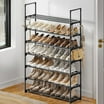 Ktaxon 10 Tiers Vertical Metal Shelving Shoe Rack, Space Saving Shoe ...