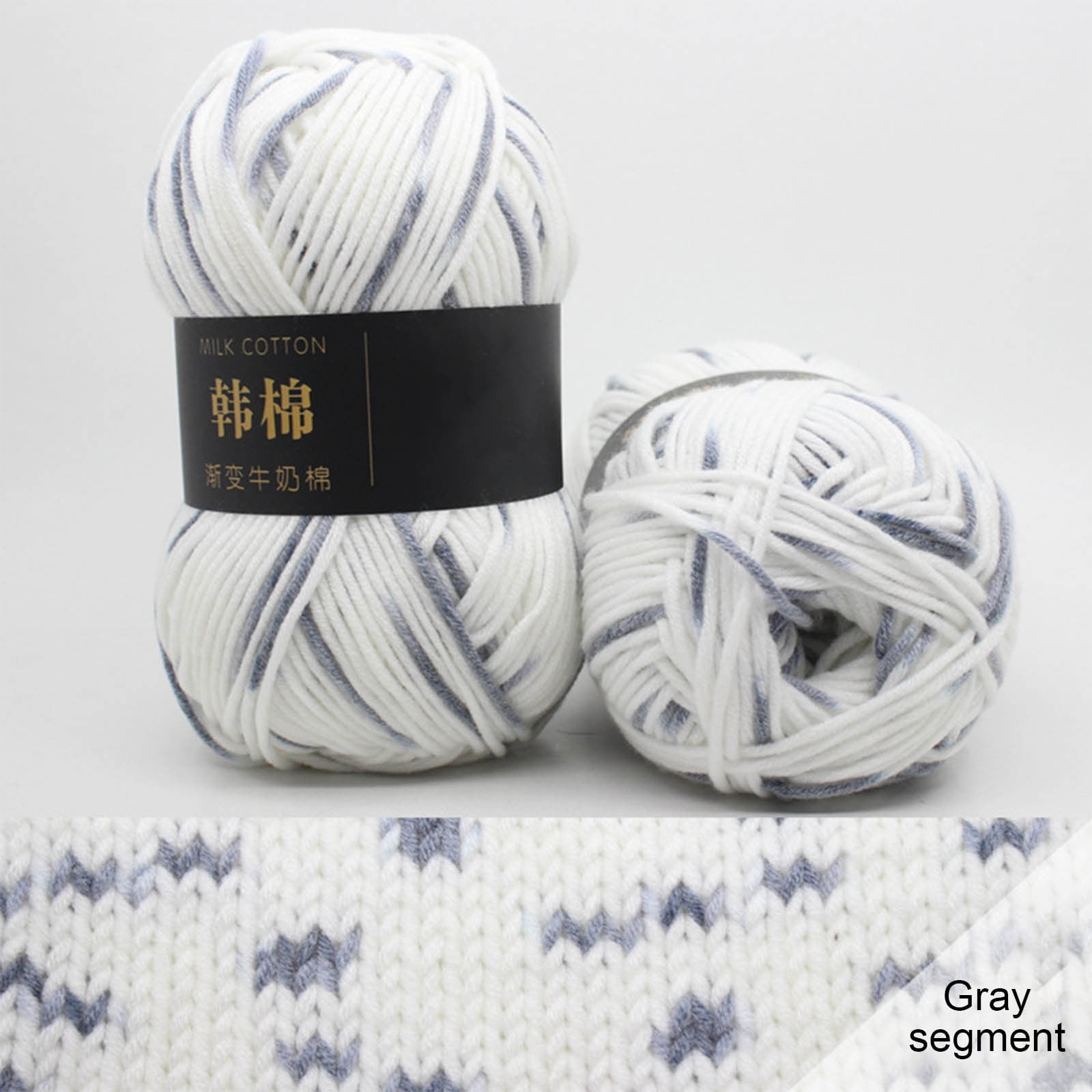 BGZLEU 50g Soft Variegated Yarn - Soft Comfortable Pure Color Woolen ...