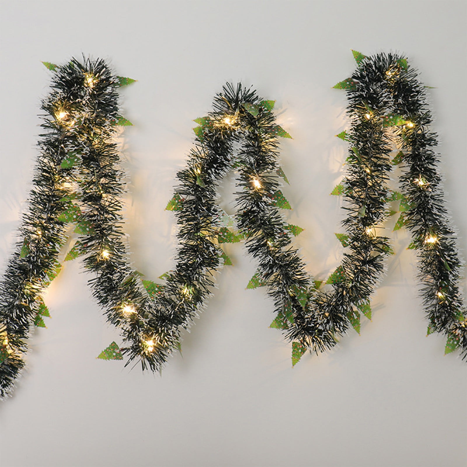 Loyerfyivos Christmas Ribbon Stretch Lights Strip Ambient Lights Beads ...