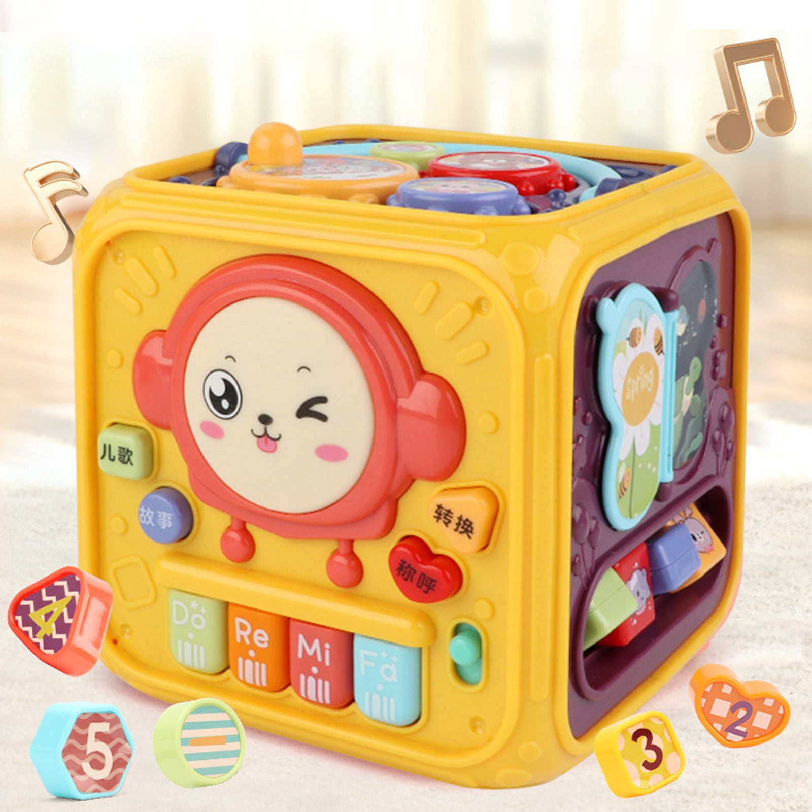 BGZLEU 6-in-1 Activity Cube for Babies and Toddlers – Montessori ...