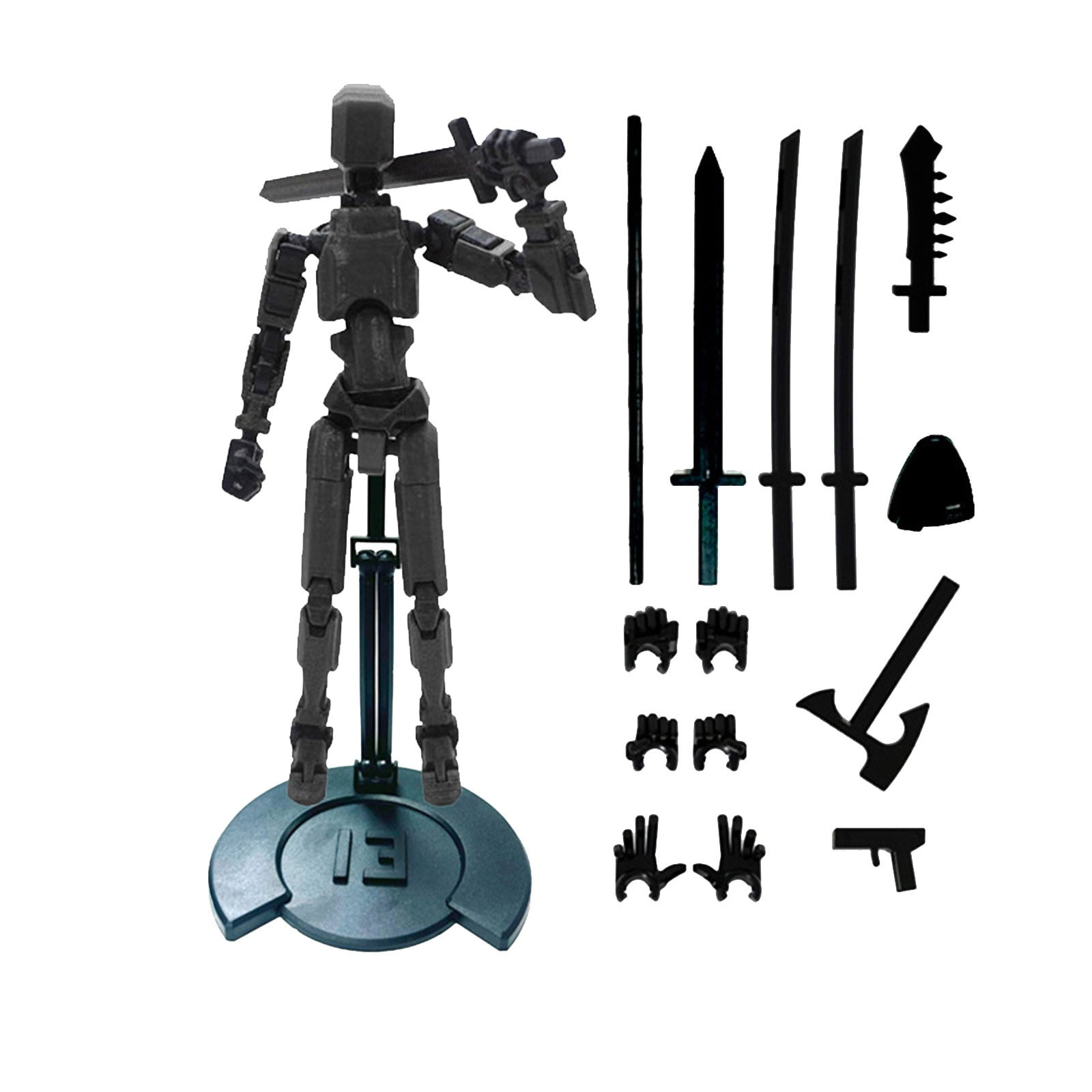 BGZLEU (Assembly Completed) 3D Printed Figure Dummy Multi-Jointed ...