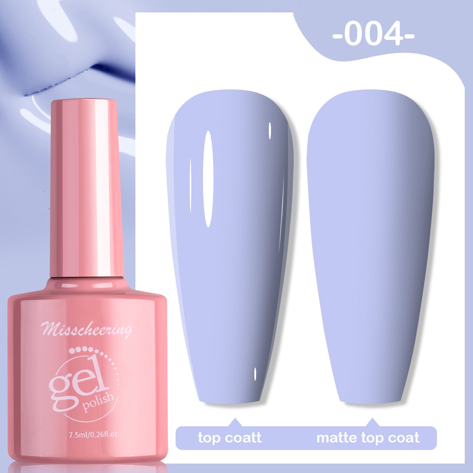 BGZLEU Blue Gel Nail Polish, 1Pcs Baby Blue Gel Polish Soft Pale Blue ...