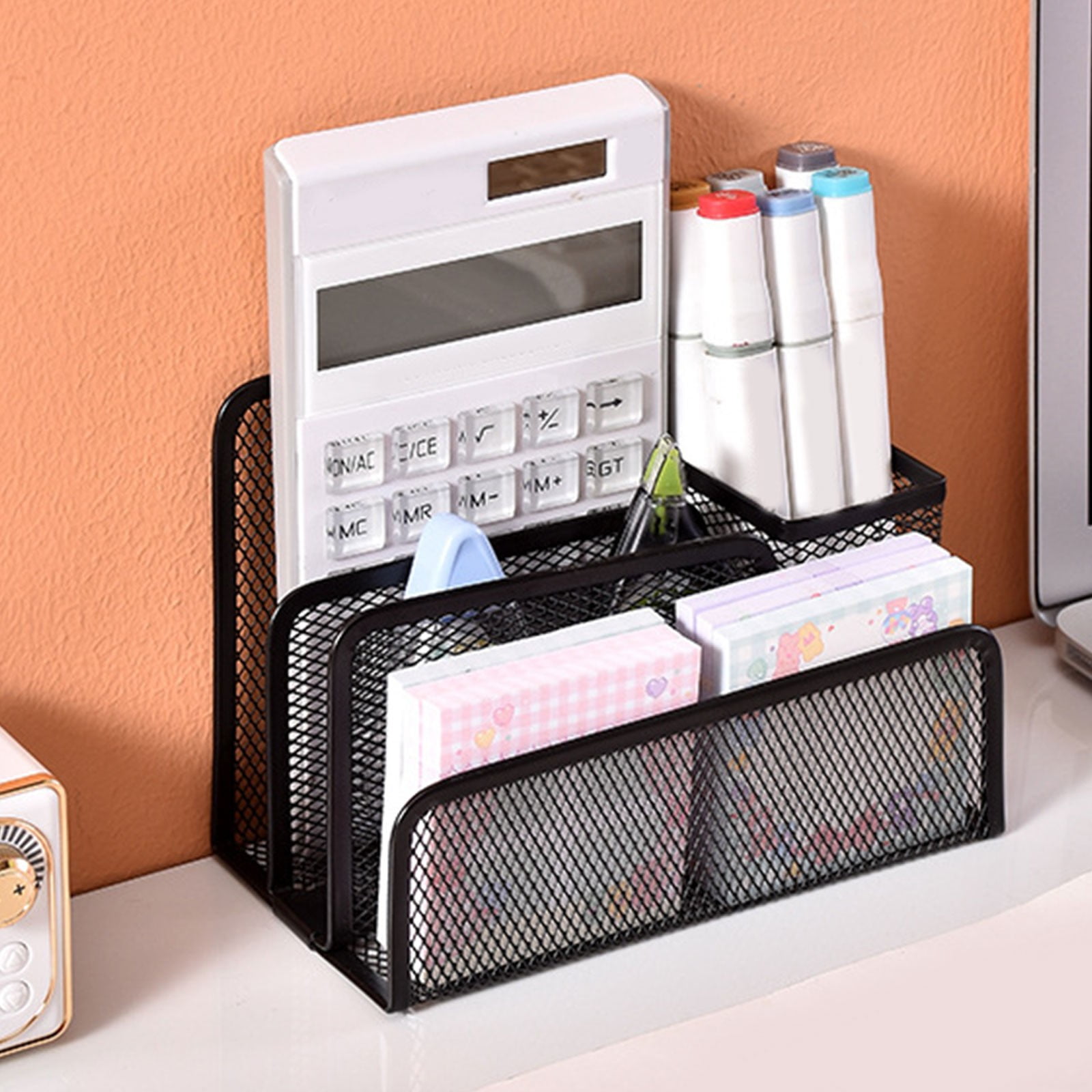BGZLEU Book Shelfs, Desk File Organizer, Vertical Metal Mesh Desktop Organizer, Office ...