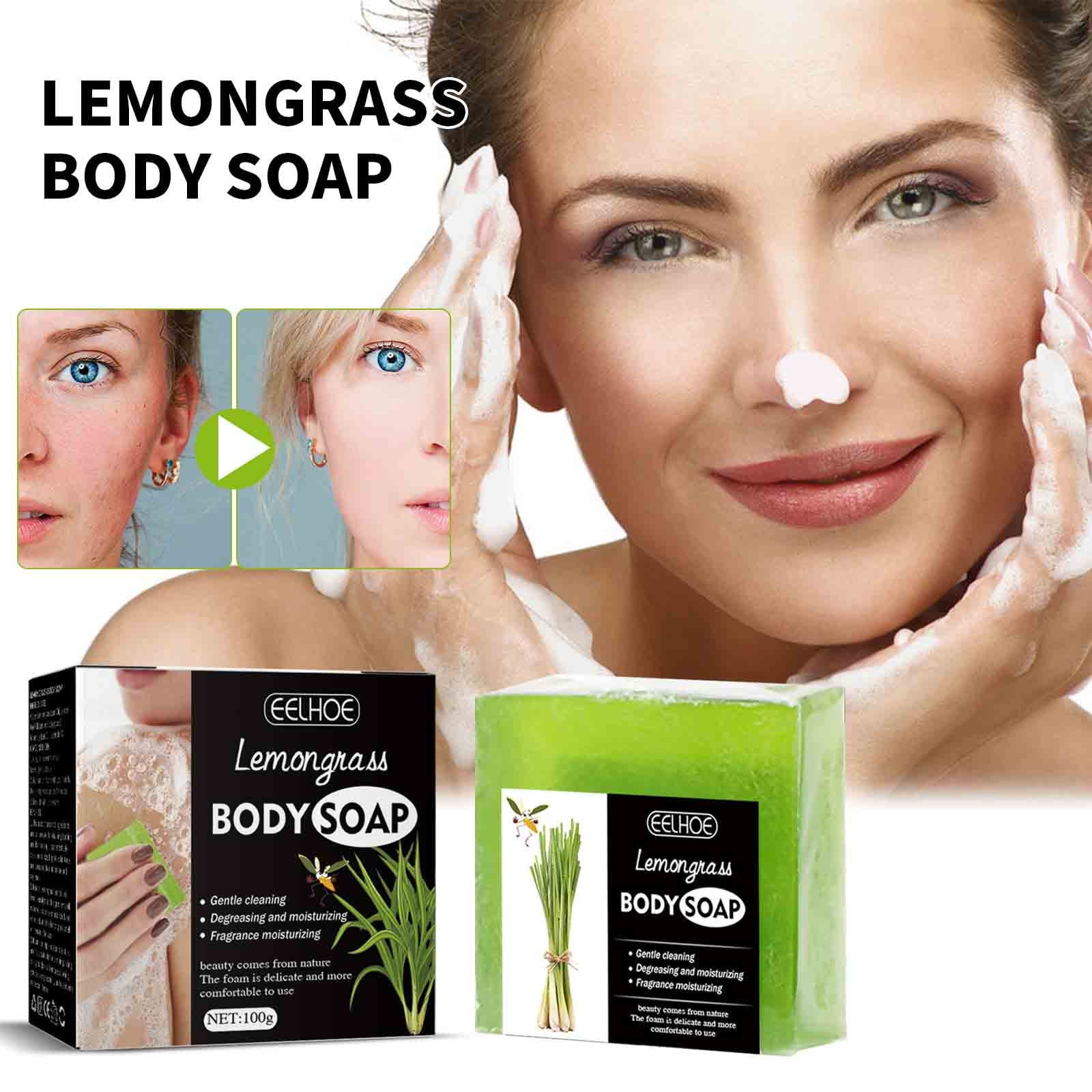 BGZLEU Citronella Soap ,2 in 1 Natural Citronella Lemongrass Soap for ...