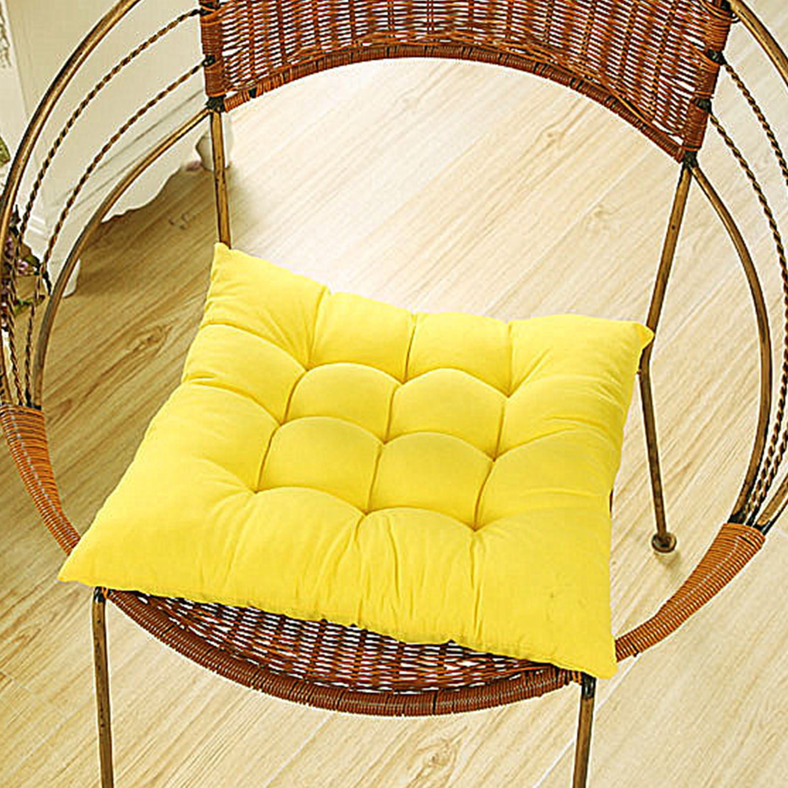 BGZLEU Corduroy Chair Cushion with Ties Ultra Soft Warm Floor Cushion ...