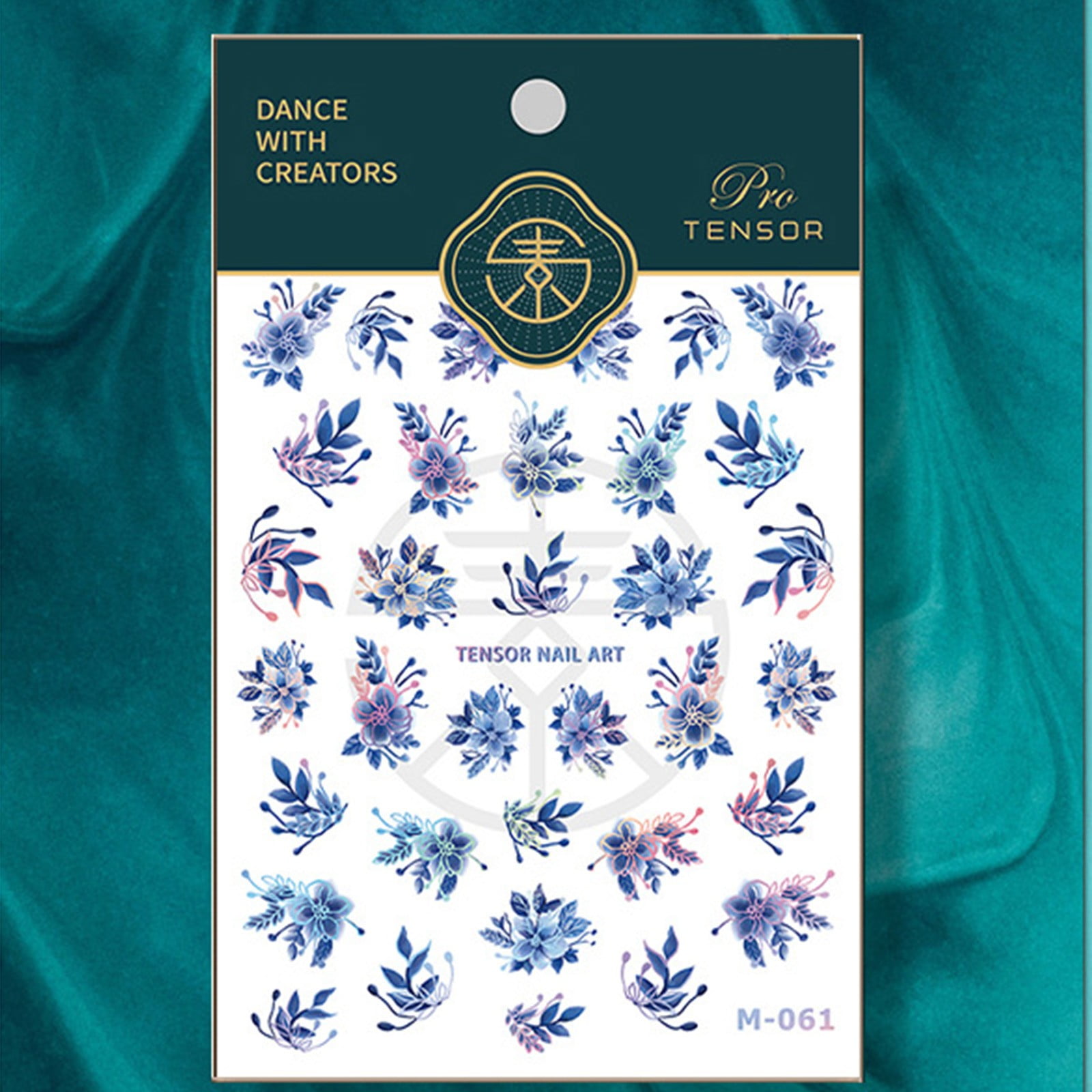 BGZLEU Flower Nail Art Stickers - 5D Embossed Flowers Nail Stickers for ...