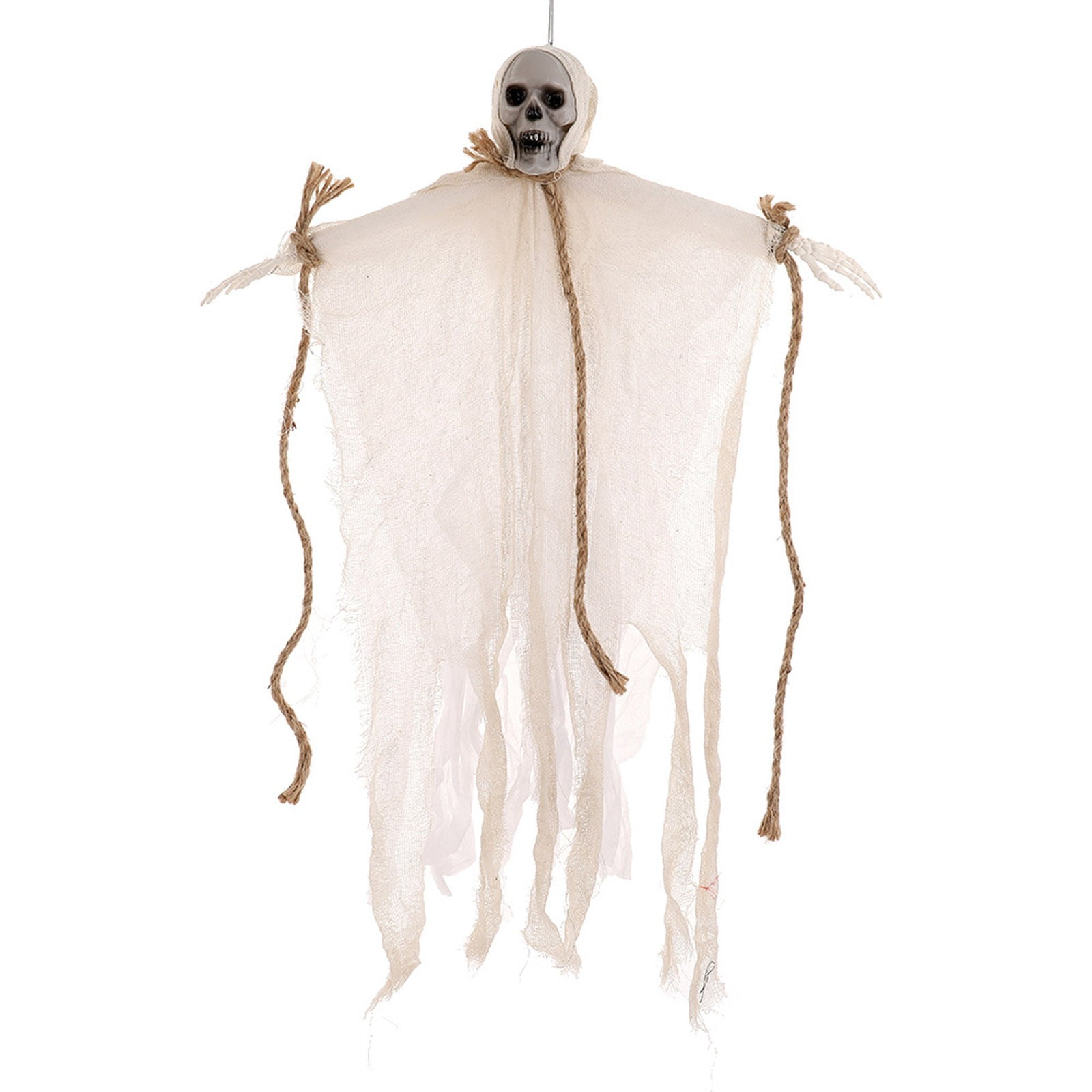 BGZLEU Halloween Rope Hanging Ghost Decoration Skull Head Cloth House ...
