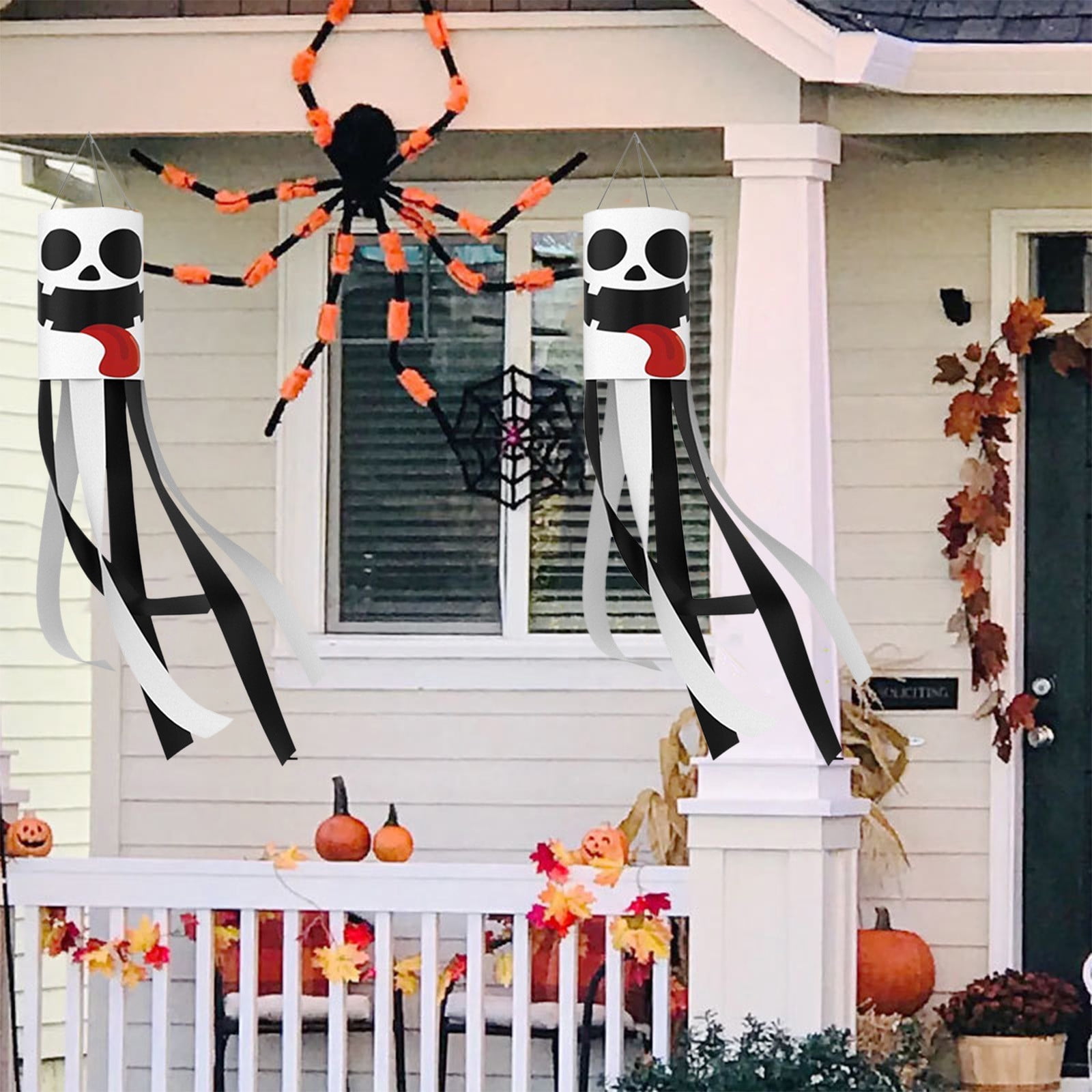 BGZLEU Halloween Windsocks Flag 39 Inch Cartoon Flag Wind Socks Pumpkin ...