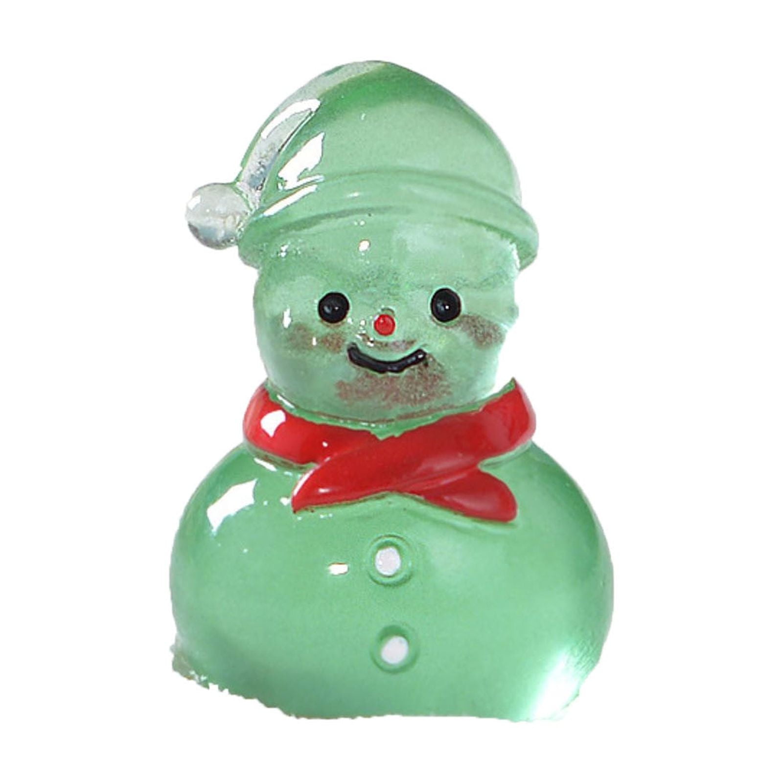 BGZLEU Luminous Snowman Figurines Glow in Dark Snowman Christmas ...