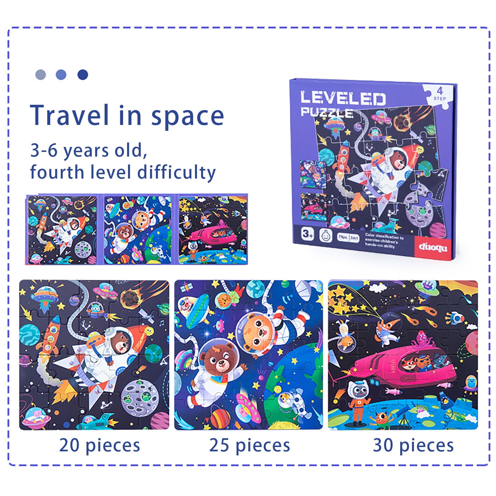 BGZLEU Magnetic Puzzles for Kids Ages 3 4 5, 9-12-16 Piece Animal ...
