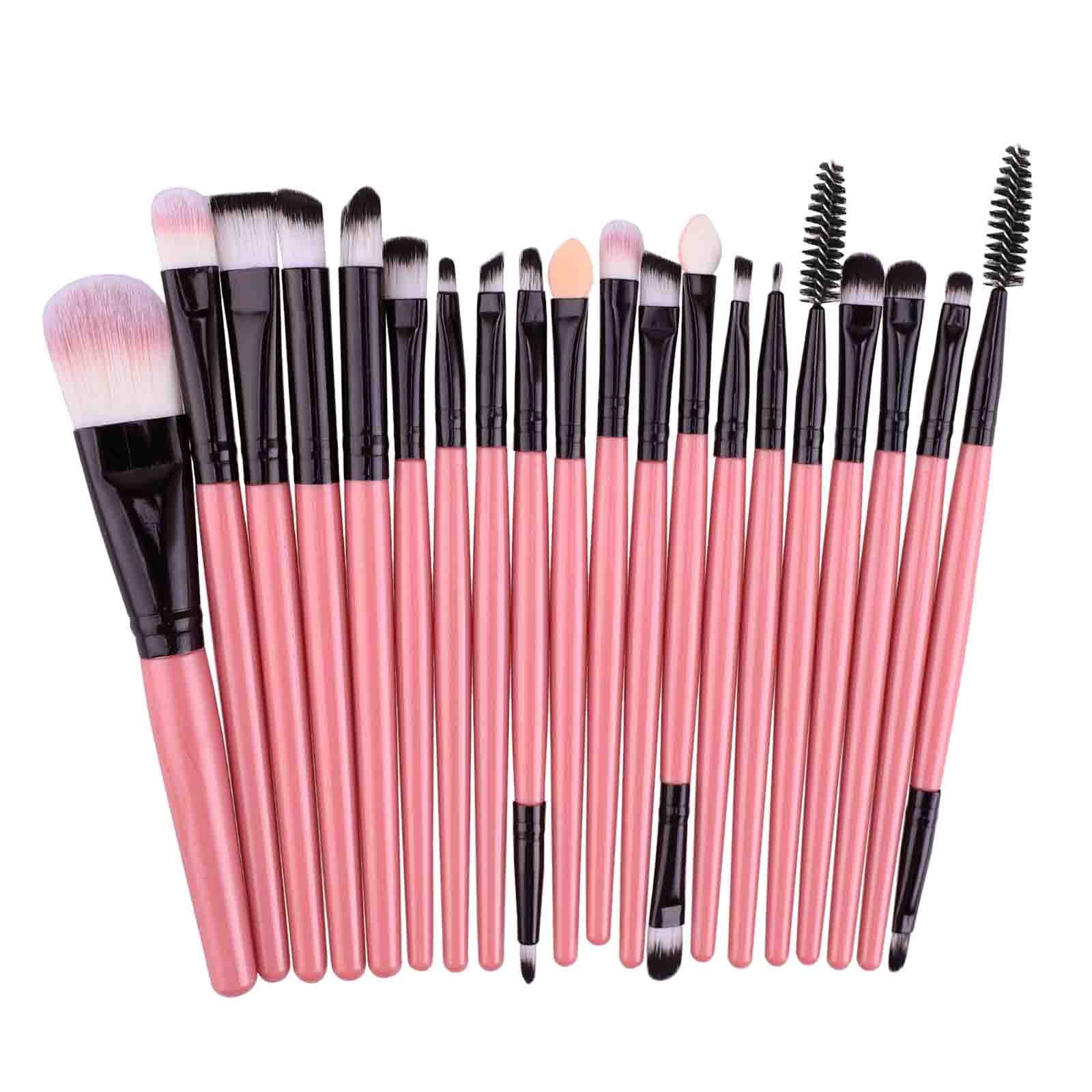 BGZLEU Makeup Brush Set 20 Pcs Premium Synthetic Foundation Powder Concealers Eye shadows Blush ...