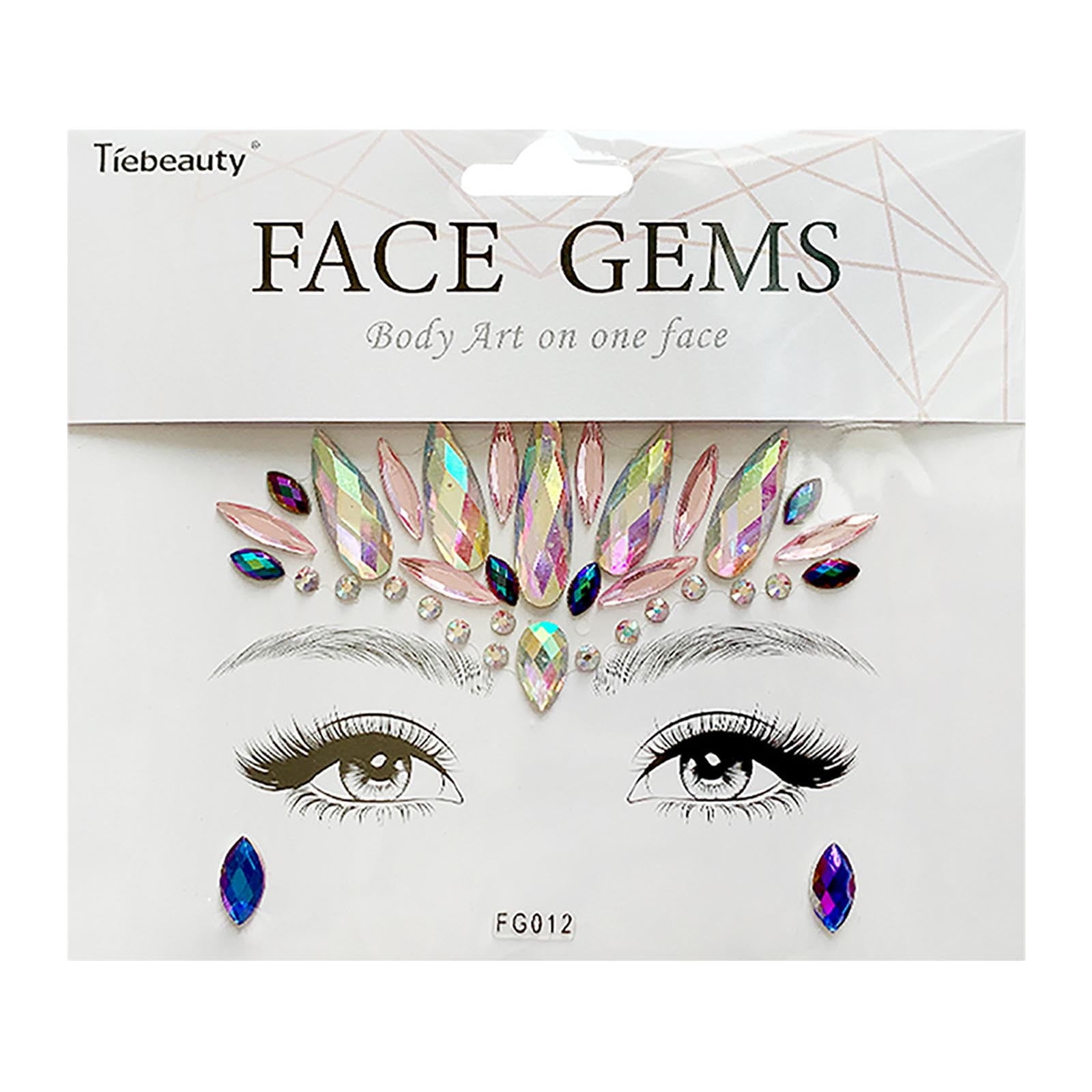 BGZLEU Multicolor Face Jewels - Face Gems,Mermaid Face Jewels ...