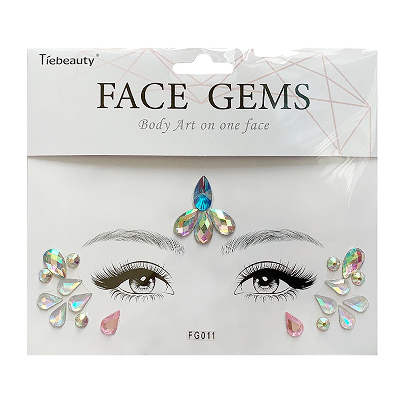 BGZLEU Multicolor Face Jewels - Face Gems,Mermaid Face Jewels ...