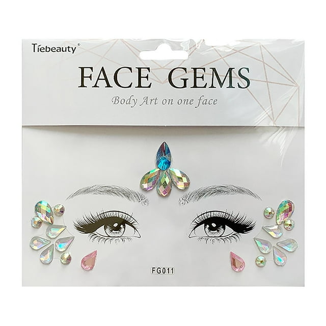 BGZLEU Multicolor Face Jewels - Face Gems,Mermaid Face Jewels ...