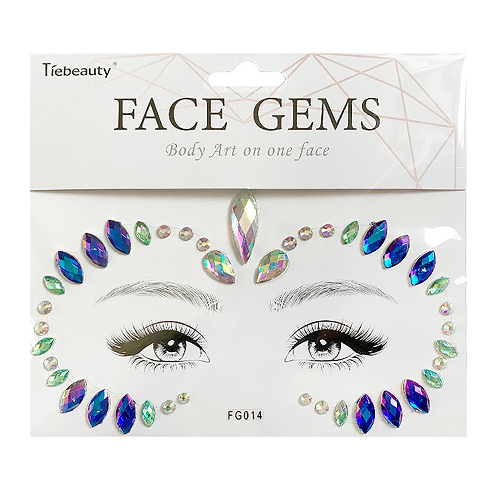BGZLEU Multicolor Face Jewels - Face Gems,Mermaid Face Jewels ...