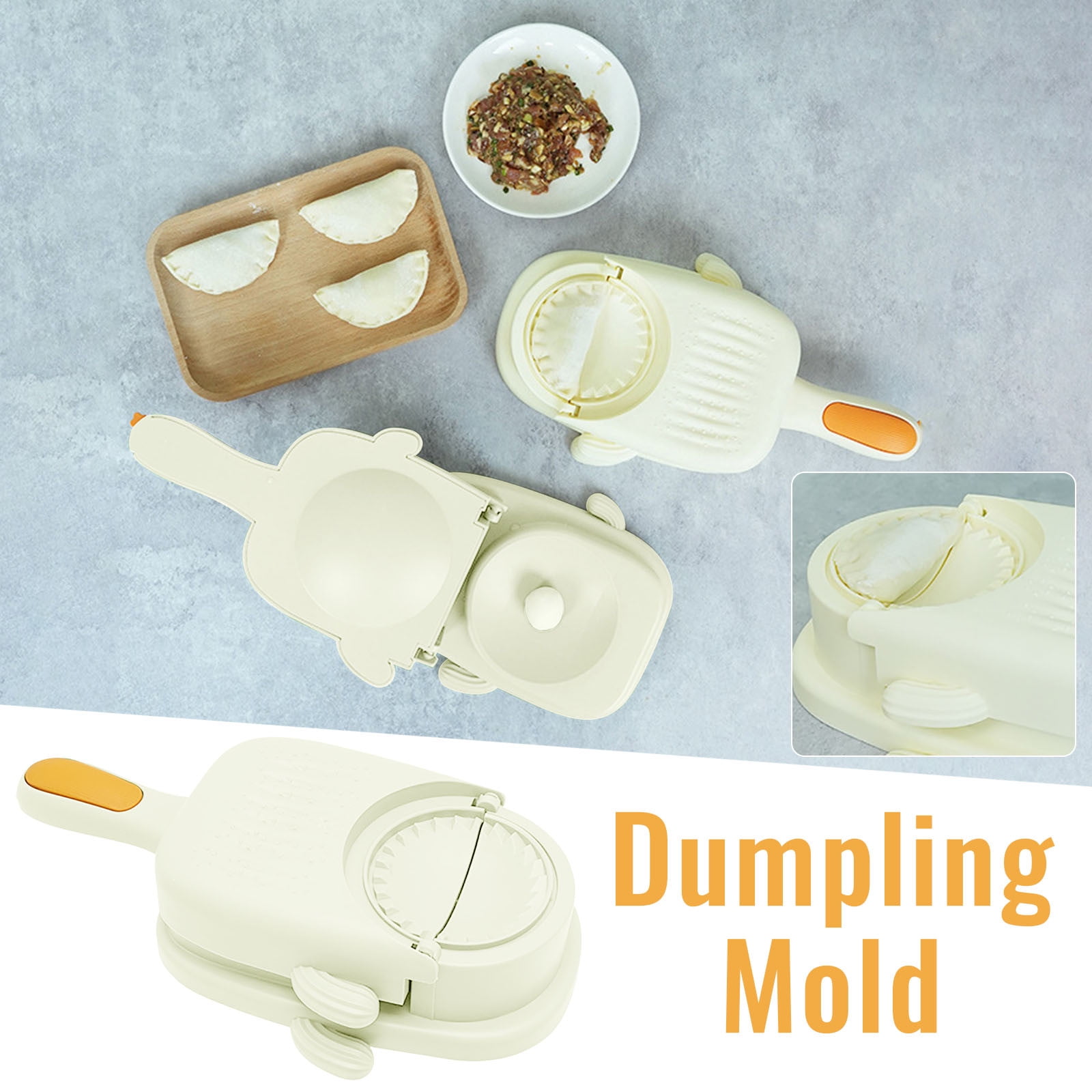 BGZLEU New 2 In 1 Dumpling Maker, 2 In 1 Portable Manual Dumpling Maker ...