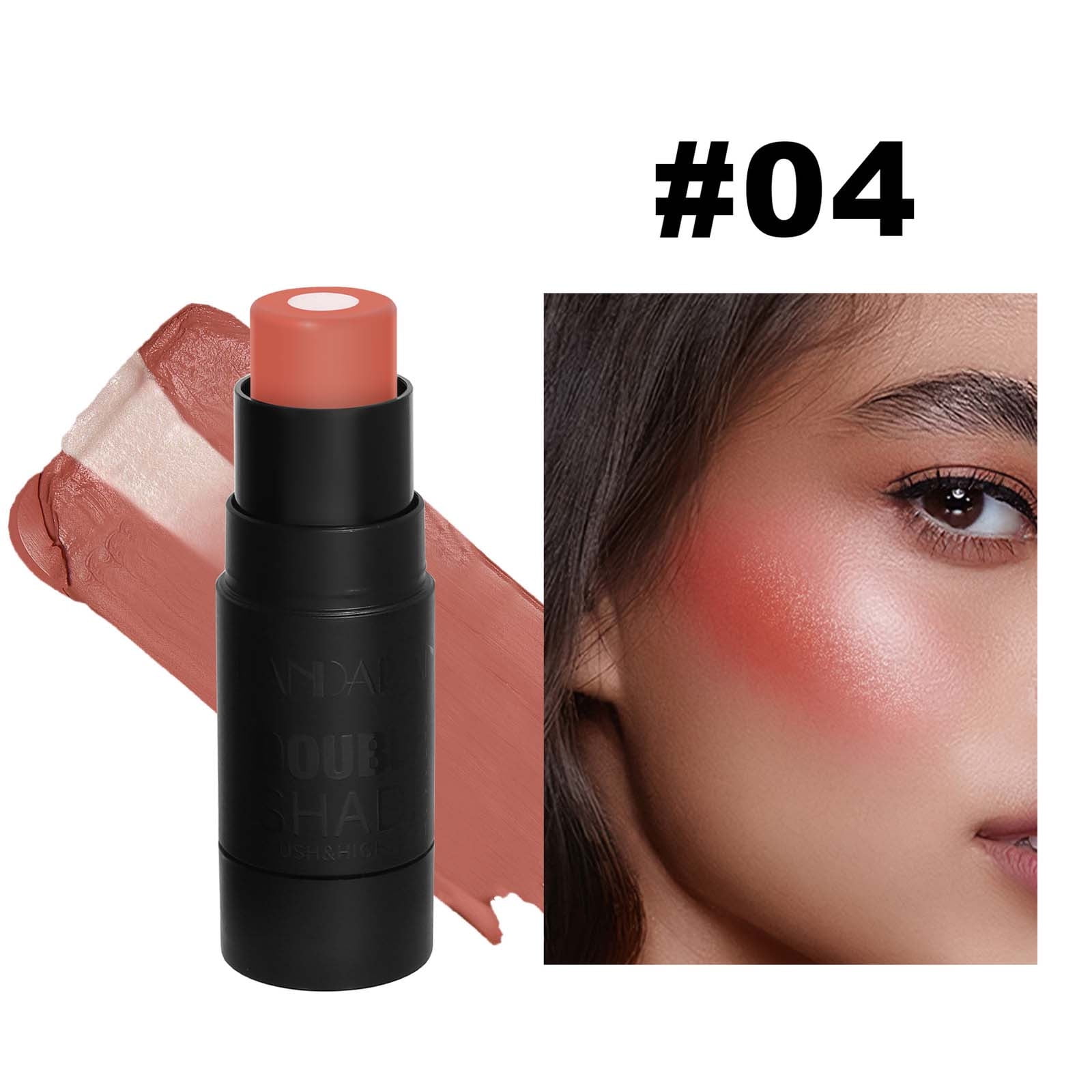 BGZLEU Sandwich Blush Stick,Cream Blush Makeup,Buildable Blush Stick ...