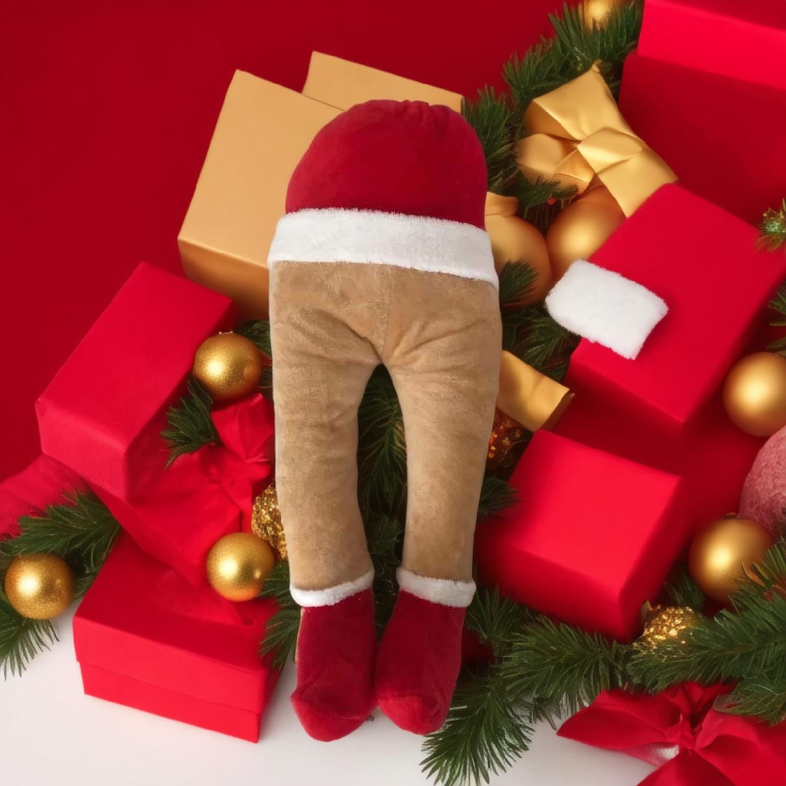 BGZLEU Santa Legs Christmas Tree Decorations Animated Santa Legs Indoor ...