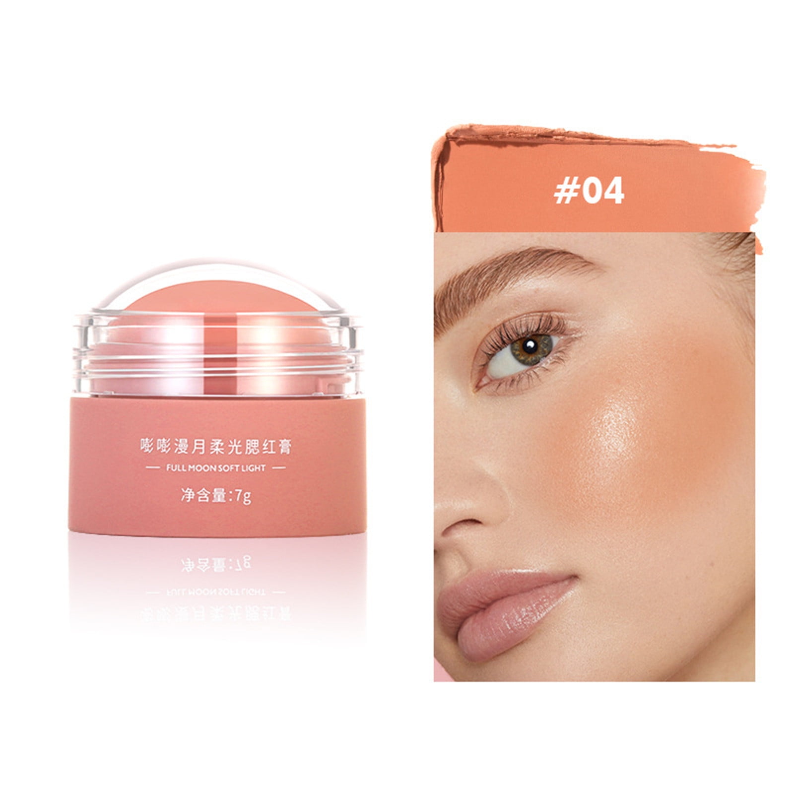 BGZLEU Soft Powder Blusher For Young Girls, Monochrome Peach Orange ...
