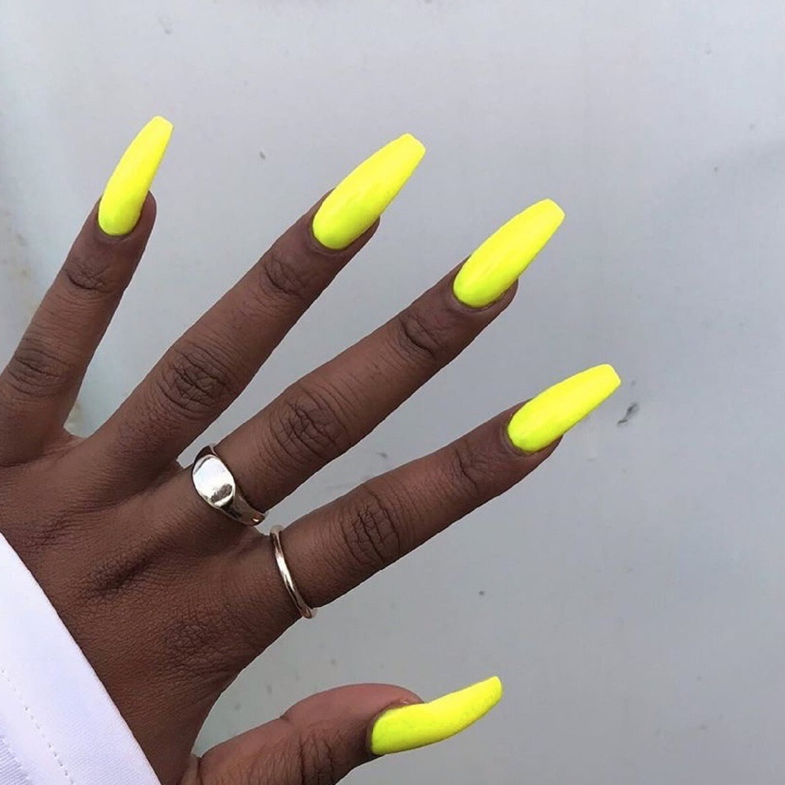 BGZLEU Solid Color Fake Nails In Multiple Colors,Wearable Fake Nails ...