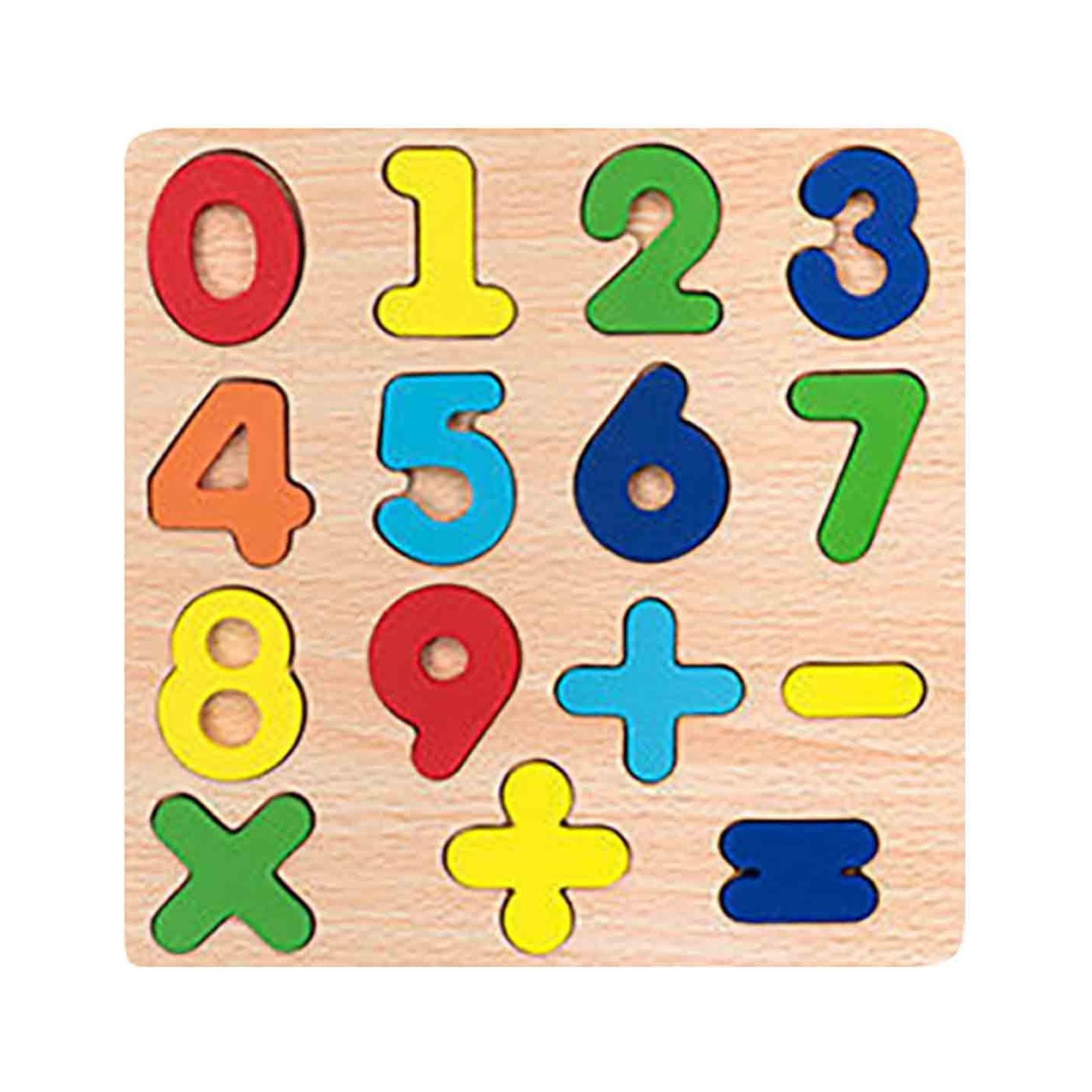 BGZLEU Wooden Puzzles for Toddlers, Wooden Alphabet Number Shape ...