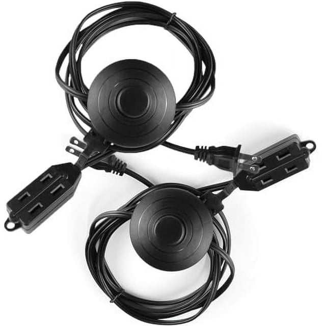 BH Indoor 8ft 3-Outlet Extension Cord with Foot Switch - Safety Water ...